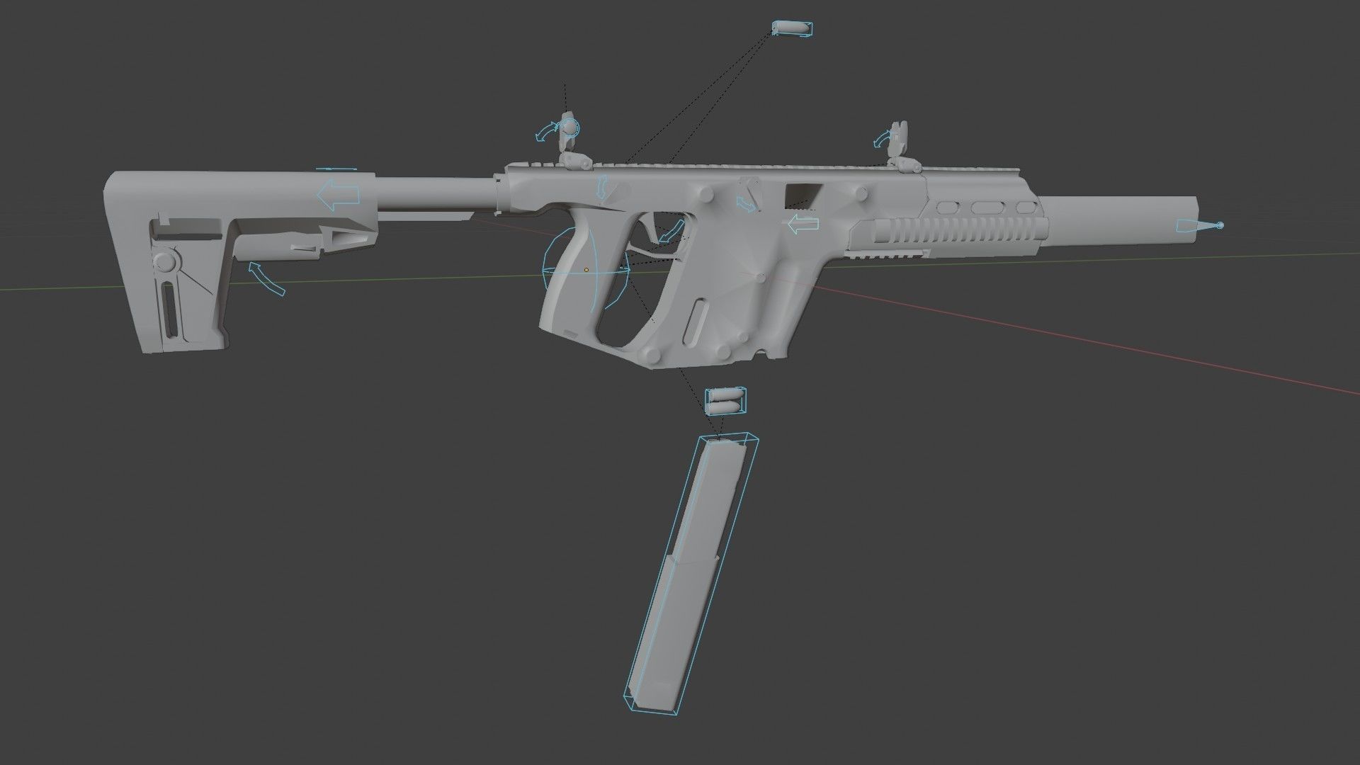 3D model Kriss Vector SMG VR / AR / low-poly | CGTrader