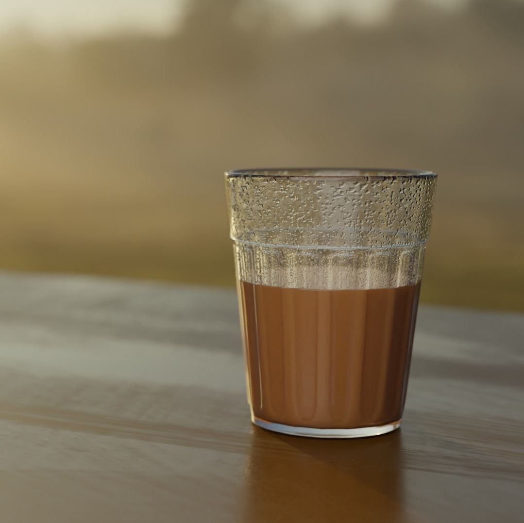 3D model Tea glass Indian style VR / AR / low-poly | CGTrader