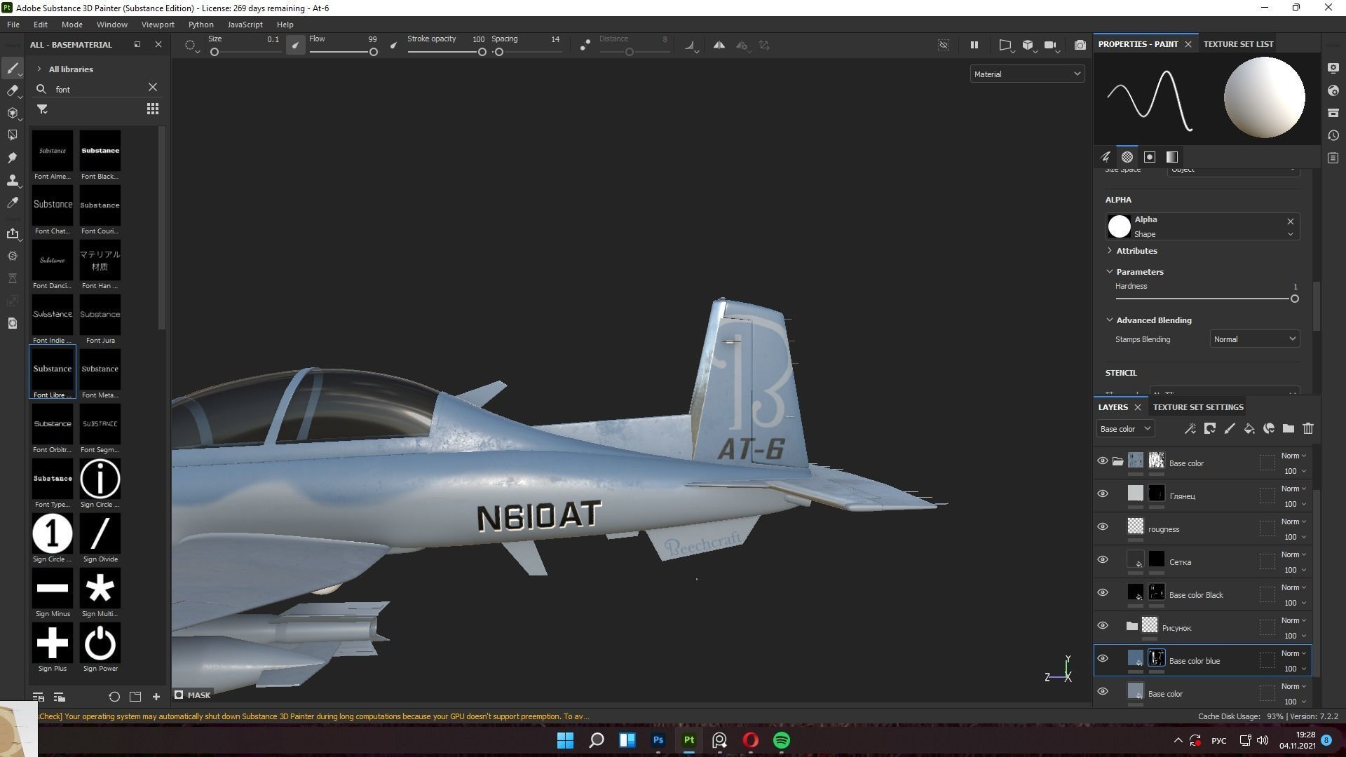 3D model BEECHCRAFT - AT-6 WOLVERINE LIGHT-ATTACK AIRCRAFT - VR / AR ...