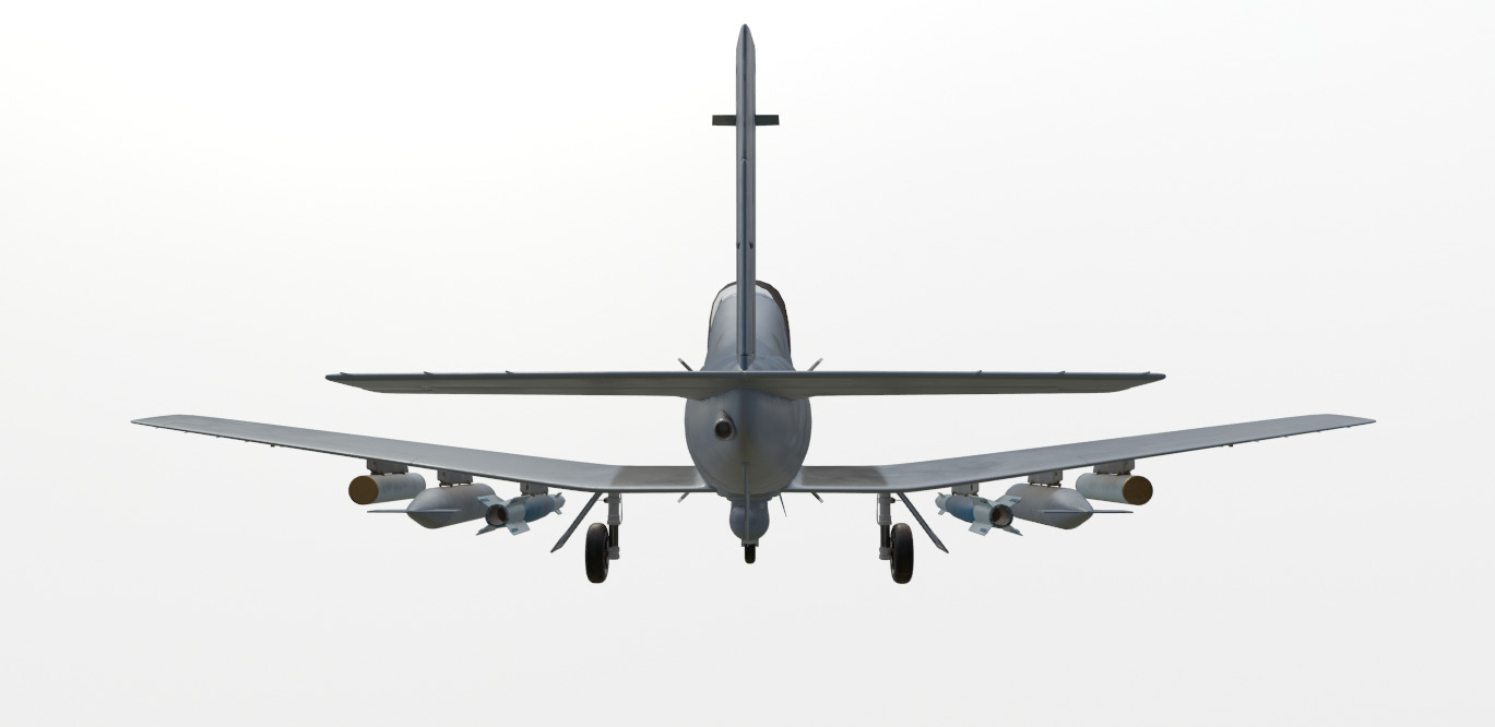 3D model BEECHCRAFT - AT-6 WOLVERINE LIGHT-ATTACK AIRCRAFT - VR / AR ...