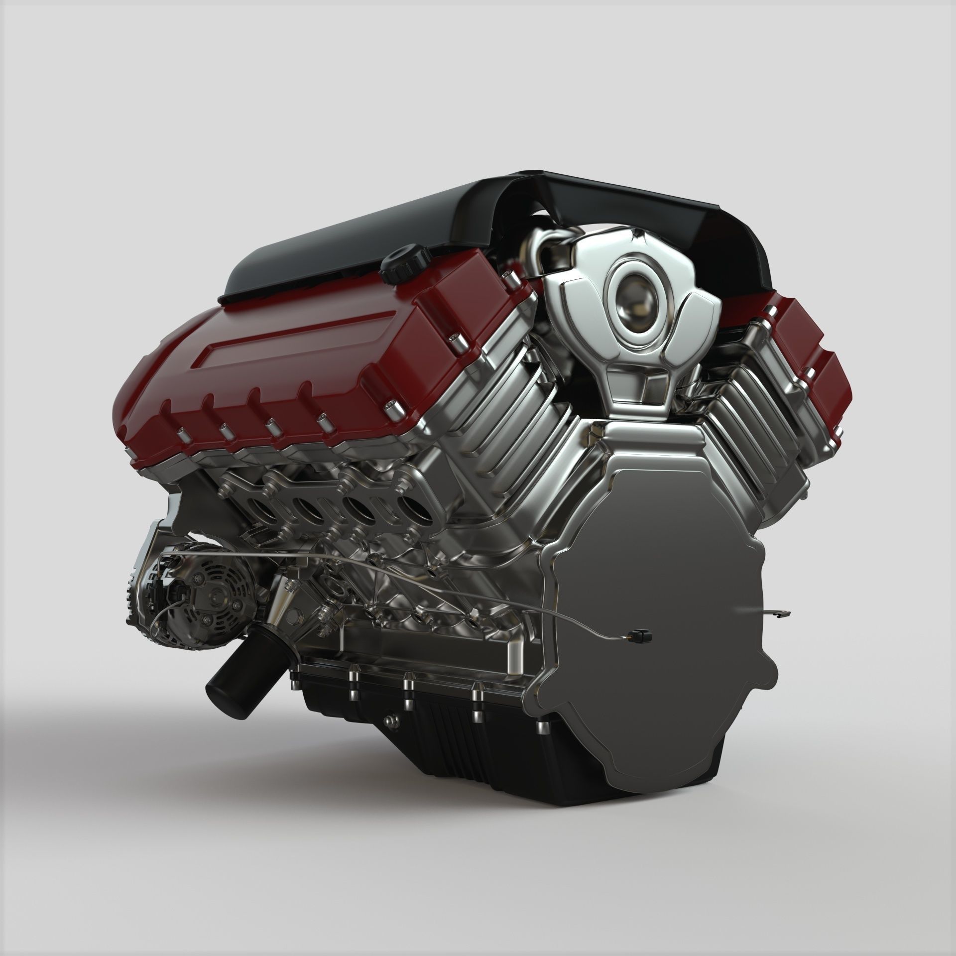 Car engine 3D model | CGTrader