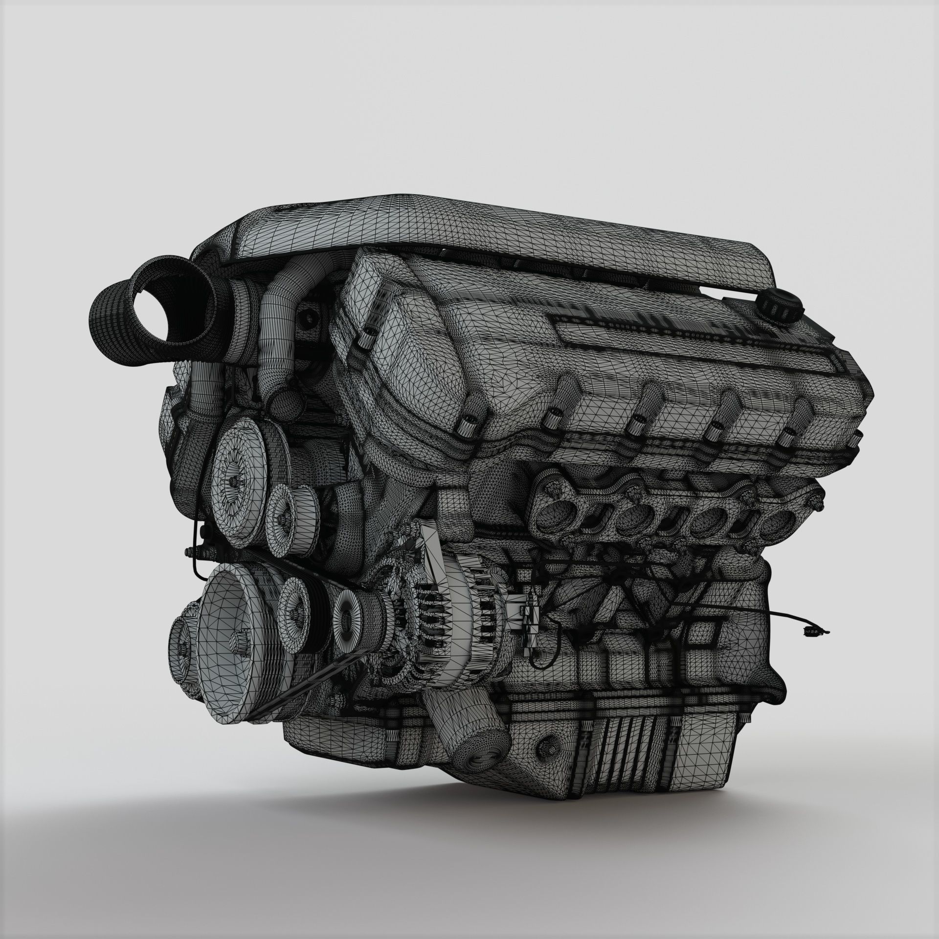 Car engine 3D model | CGTrader