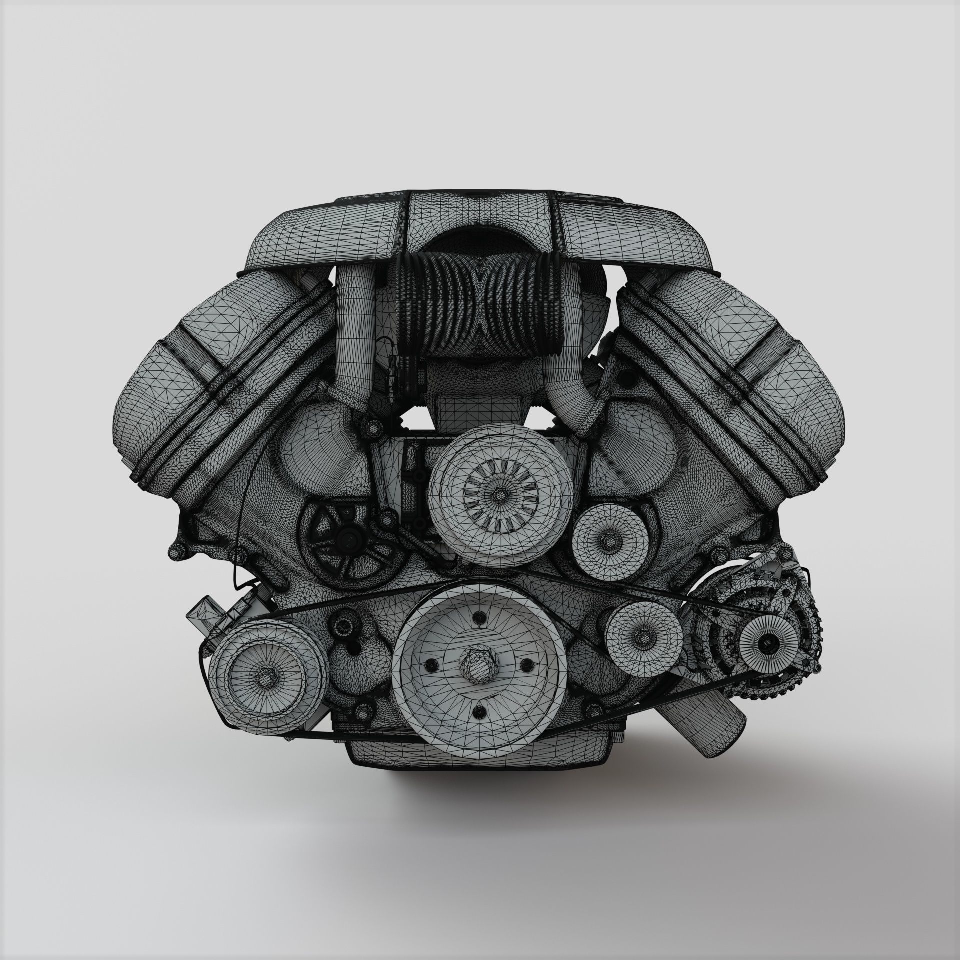 Car engine 3D model | CGTrader