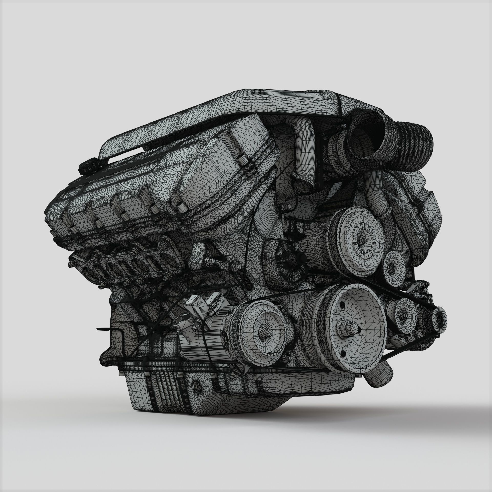 Car engine 3D model | CGTrader