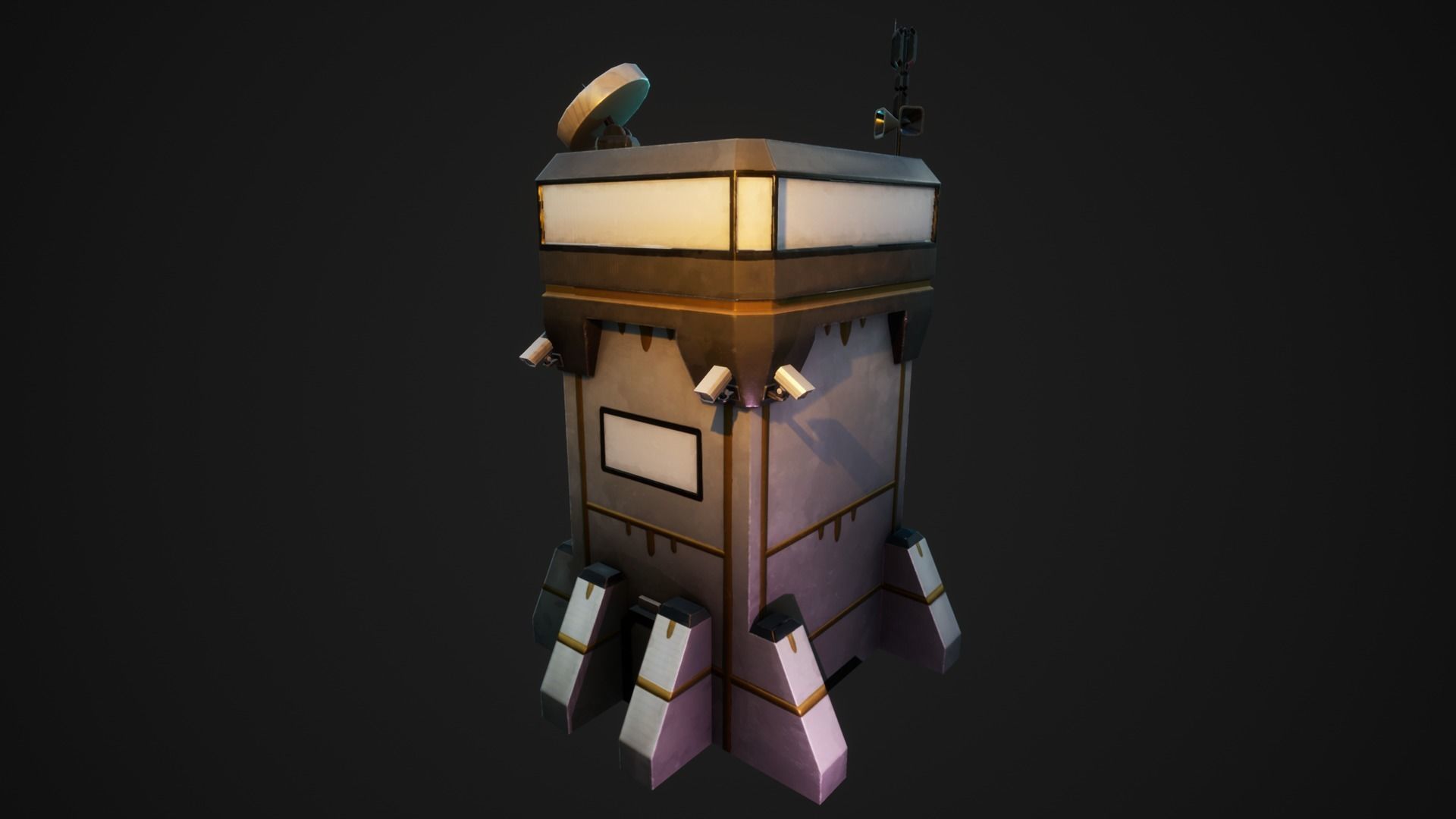 3D model Stylized Sci-Fi Props Pack VR / AR / low-poly | CGTrader