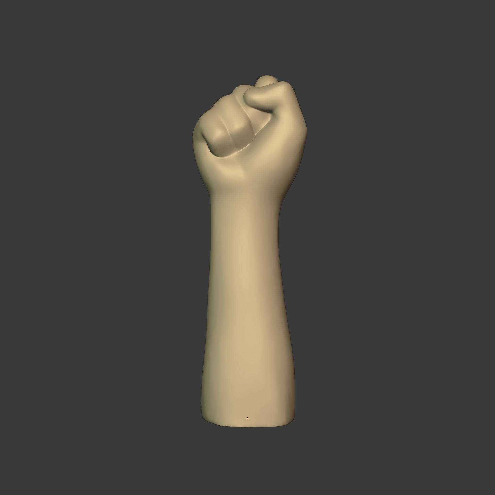 Cartoon Hand -- Fist sign 3D model | CGTrader