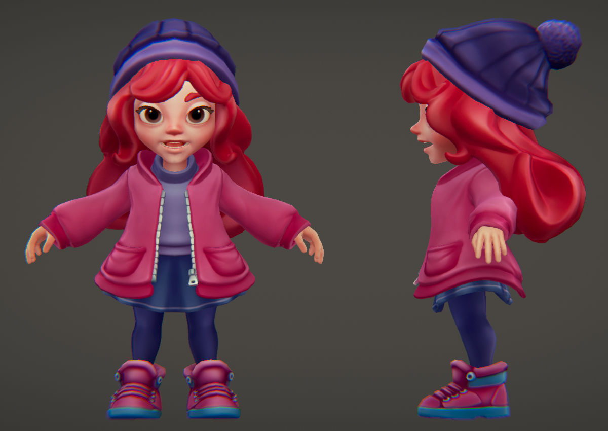 Cartoon Kids 3D model animated rigged | CGTrader