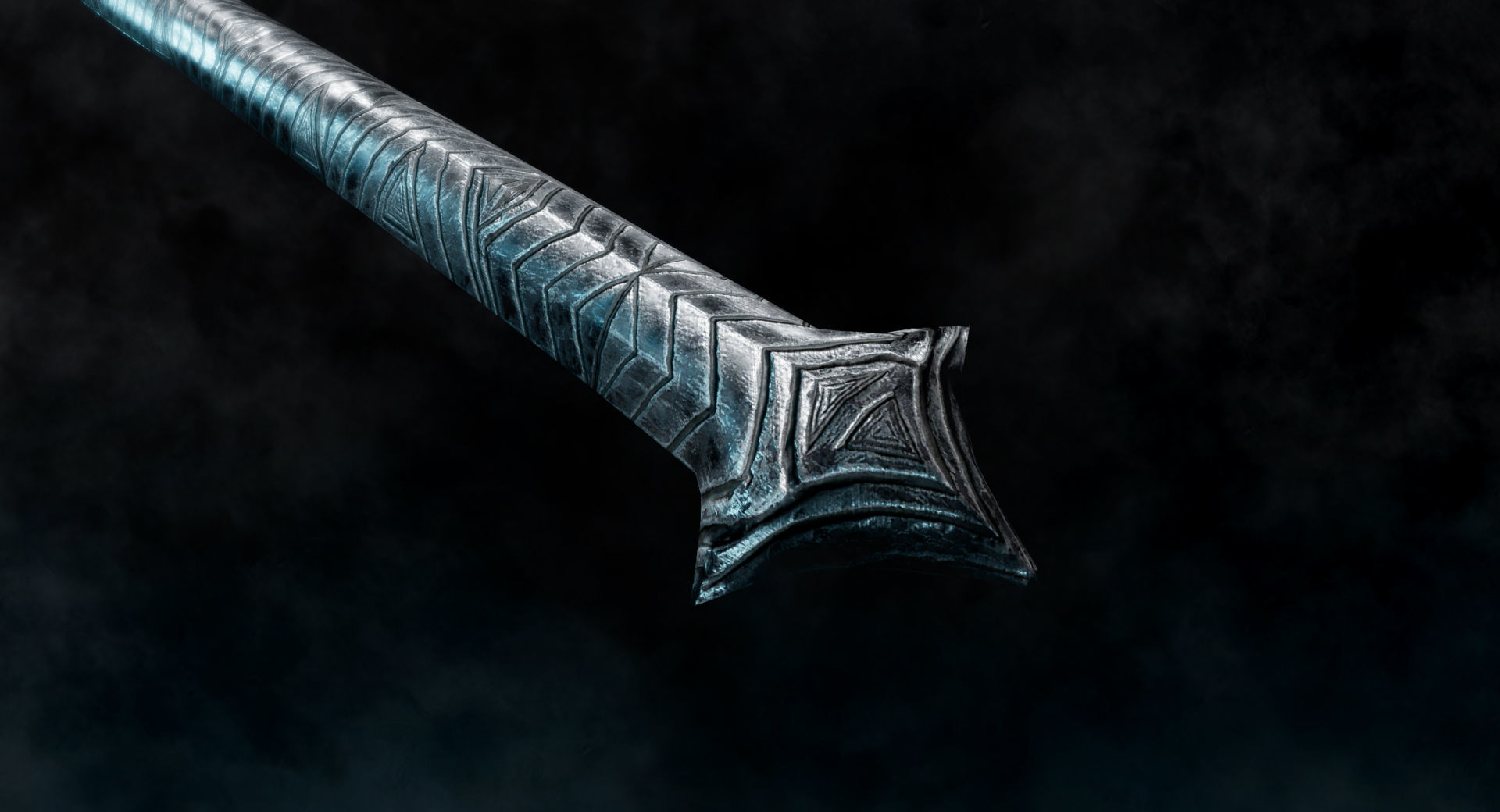 3D model Sauron inspired Demonic Mace - Dark Fantasy Game Ready Weapon ...