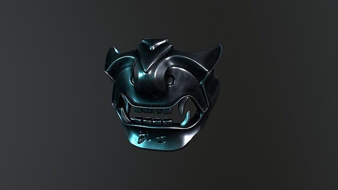 3D model Samurai mask-Bushido VR / AR / low-poly | CGTrader