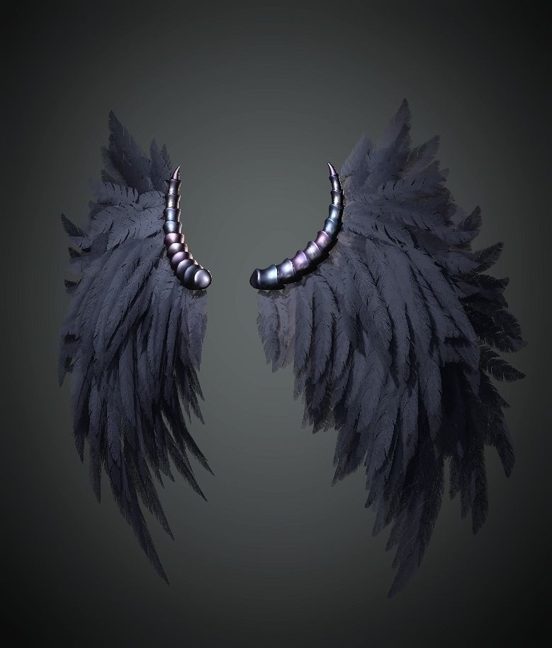 3D model Evil Wings VR / AR / low-poly | CGTrader