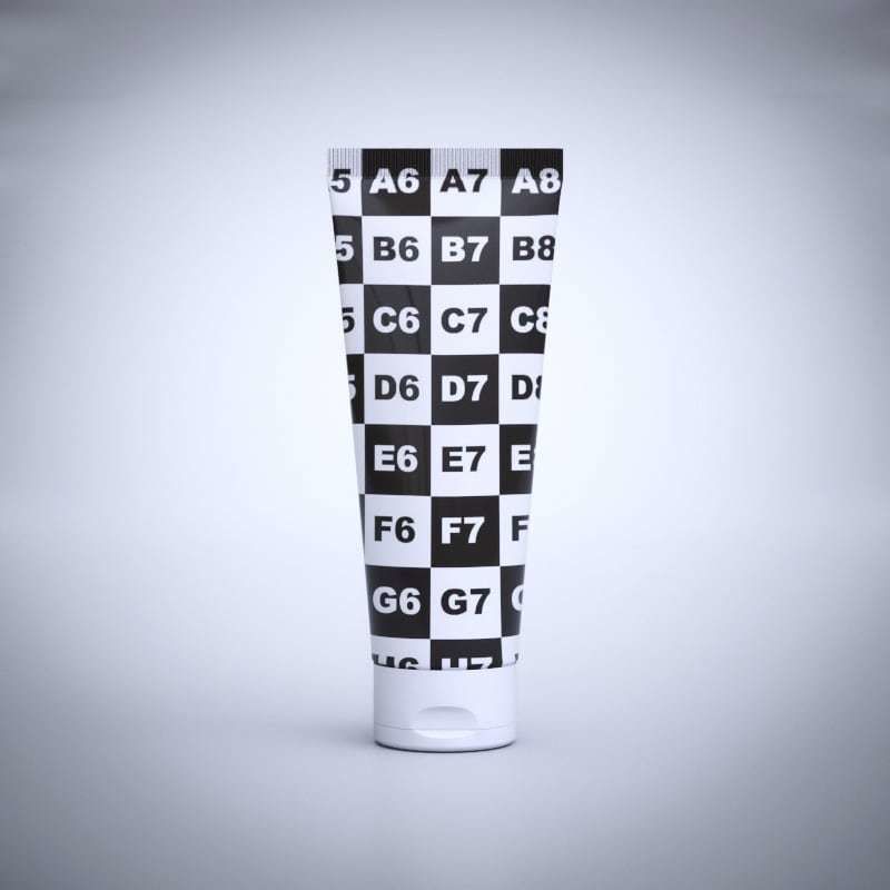 Cream Plastic Tube 3D model | CGTrader