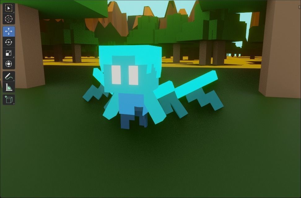 Minecraft Allay - Fully rigged blender model with scene 3D model ...