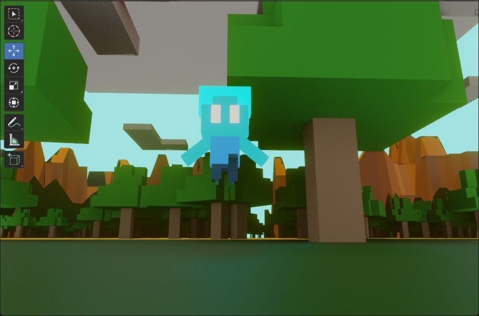 Minecraft Allay - Fully rigged blender model with scene 3D model ...