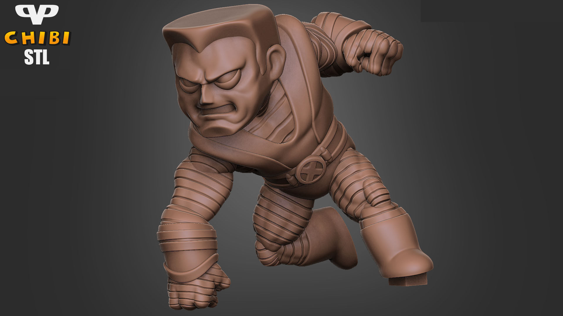 X-Men vs Sentinel Chibi Diorama for 3D Printing STL 3D model 3D ...