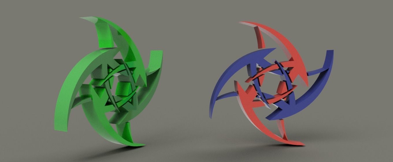 Ninja emblem 01 - free free 3D model | CGTrader