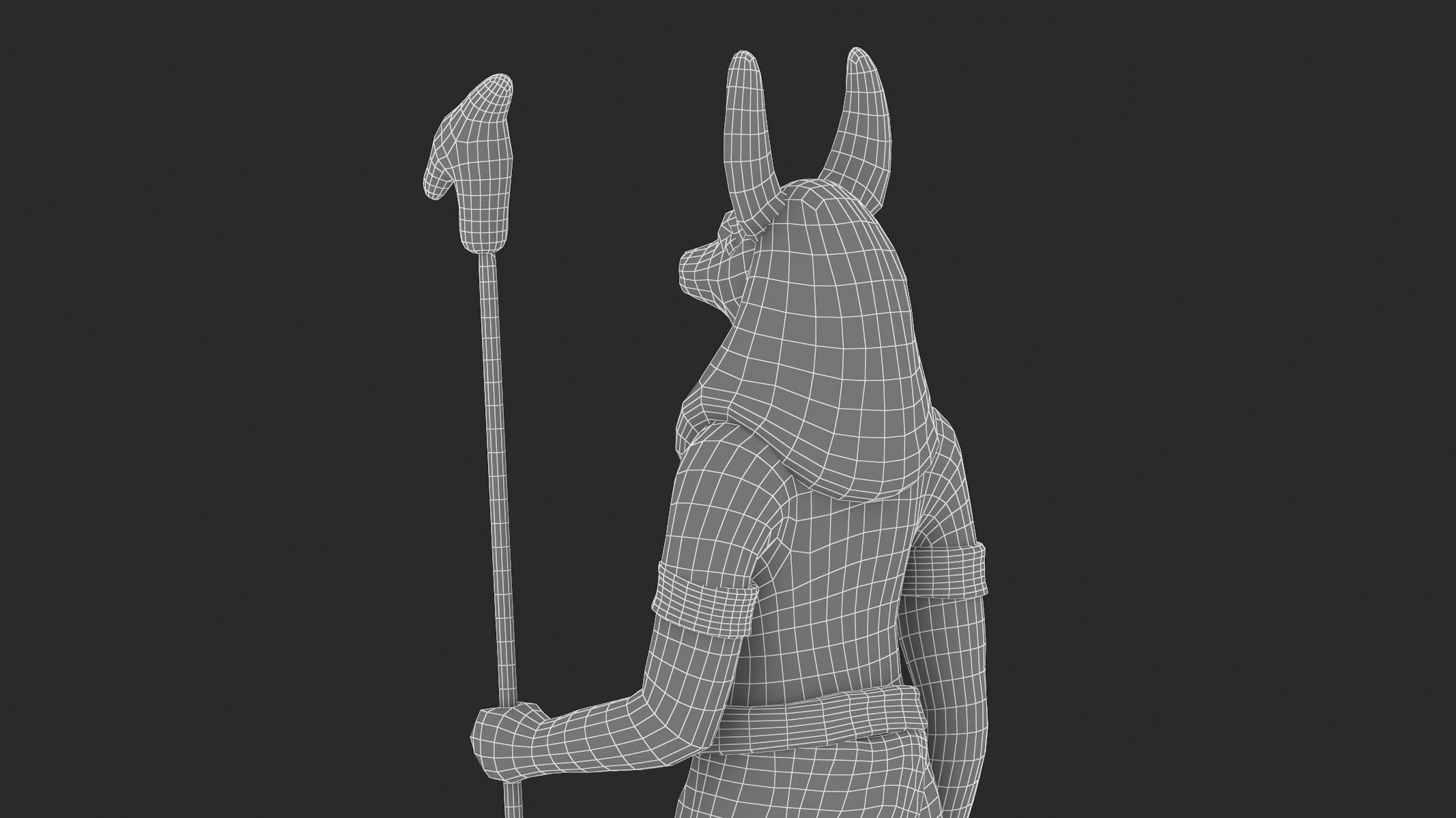 3D model Egyptian Anubis VR / AR / low-poly | CGTrader