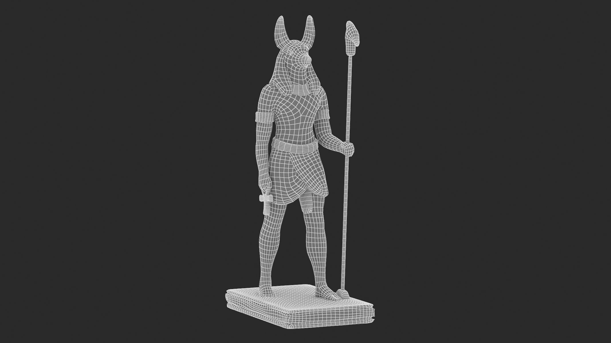 3D model Egyptian Anubis VR / AR / low-poly | CGTrader