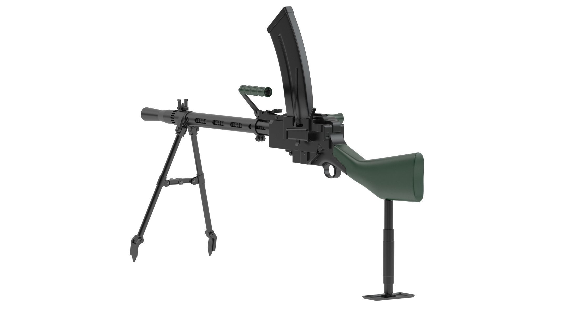 Madsen Machine Gun 3D model | CGTrader
