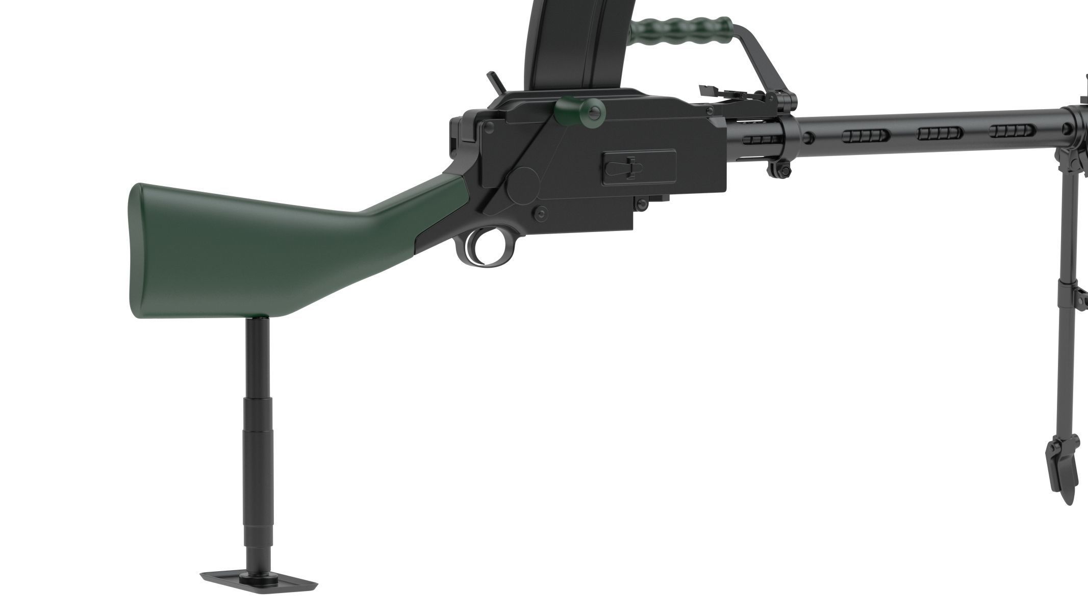 Madsen Machine Gun 3D model | CGTrader