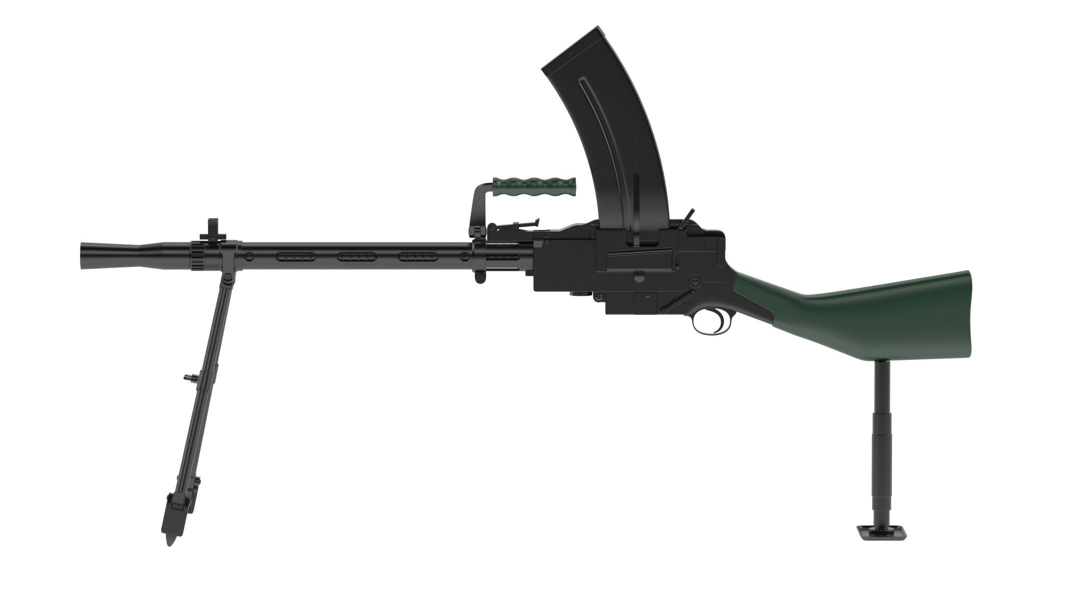 Madsen Machine Gun 3D model | CGTrader