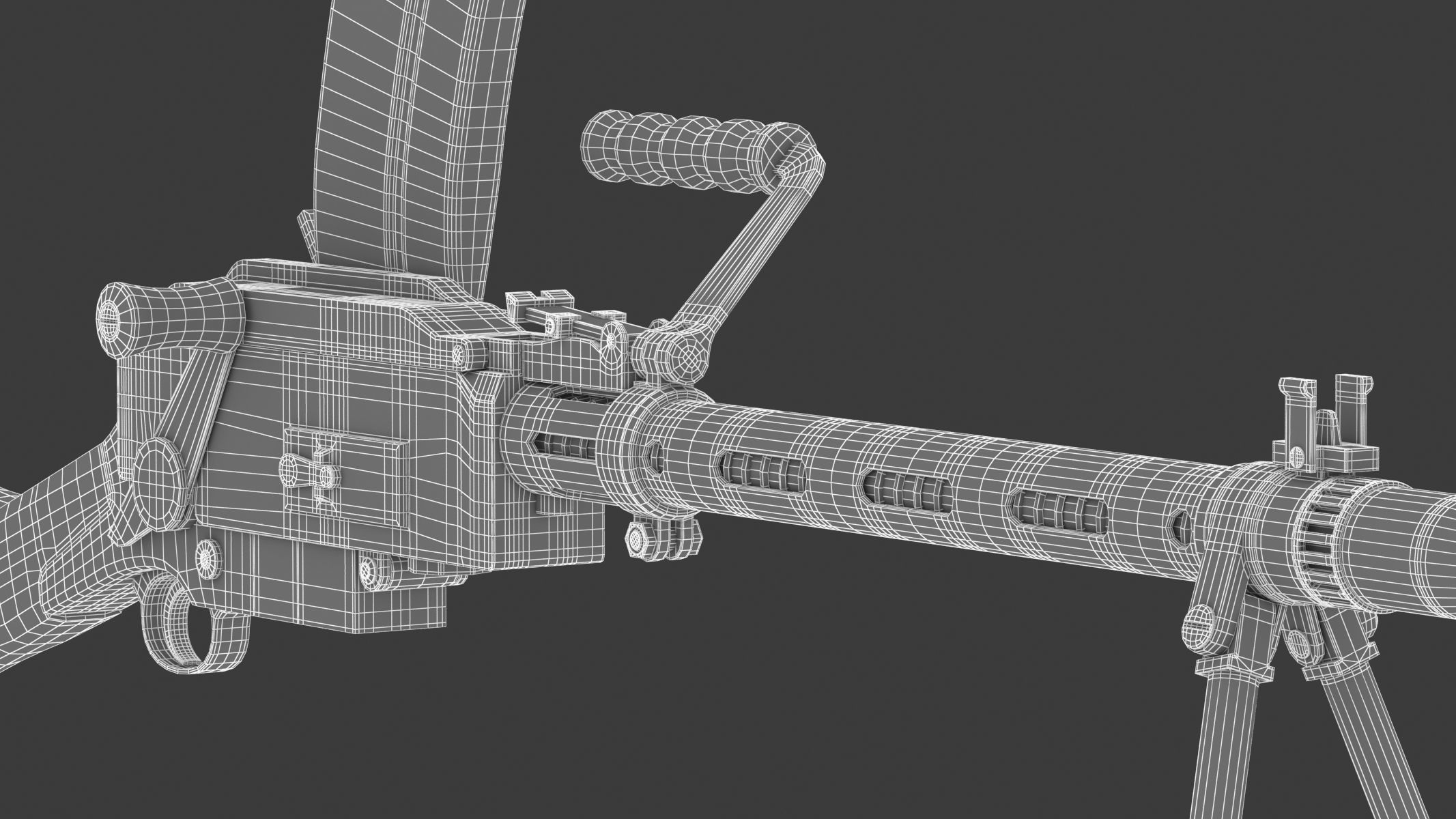 Madsen Machine Gun 3D model | CGTrader