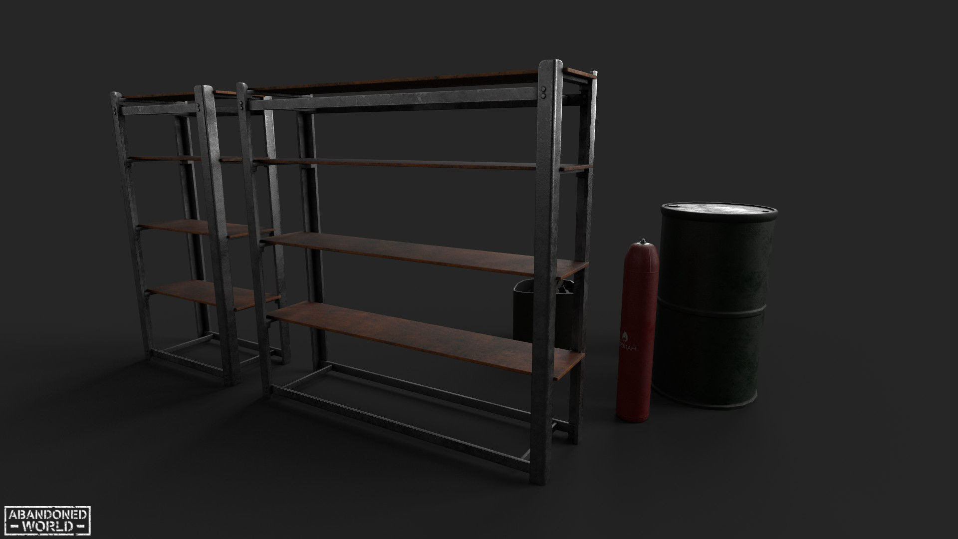 3D model Warehouse Props Set VR / AR / low-poly | CGTrader