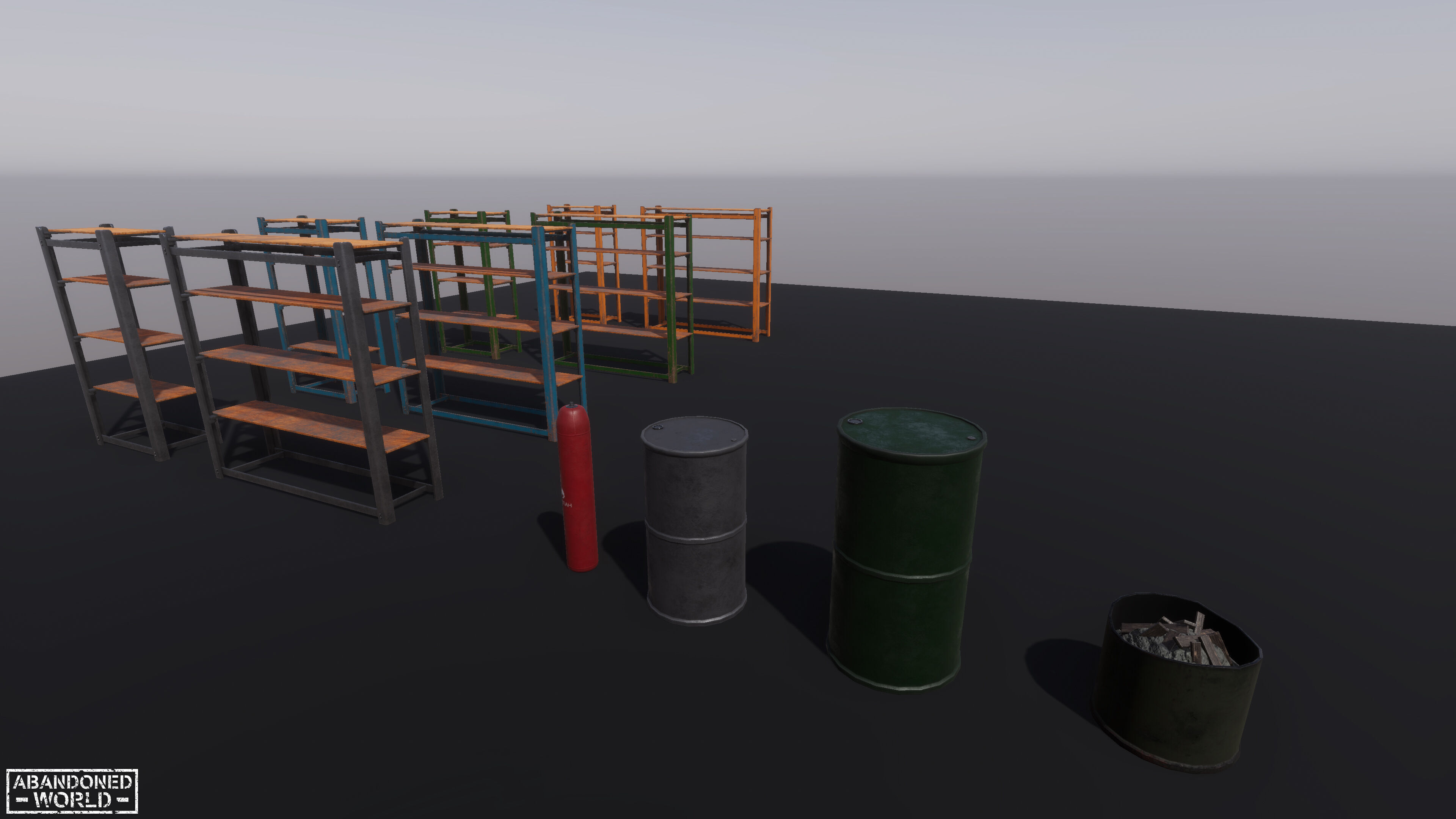 3D model Warehouse Props Set VR / AR / low-poly | CGTrader