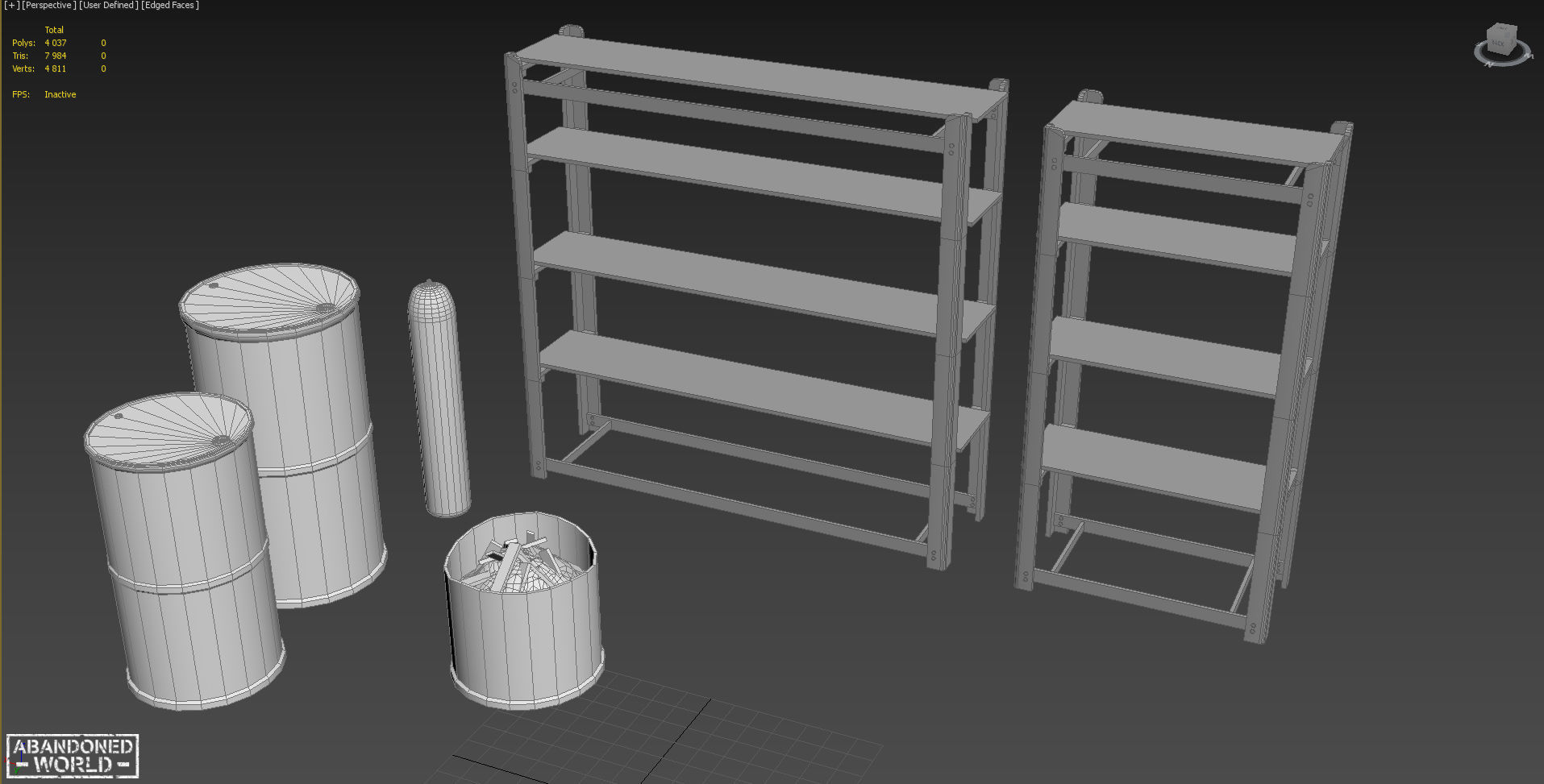 3D model Warehouse Props Set VR / AR / low-poly | CGTrader