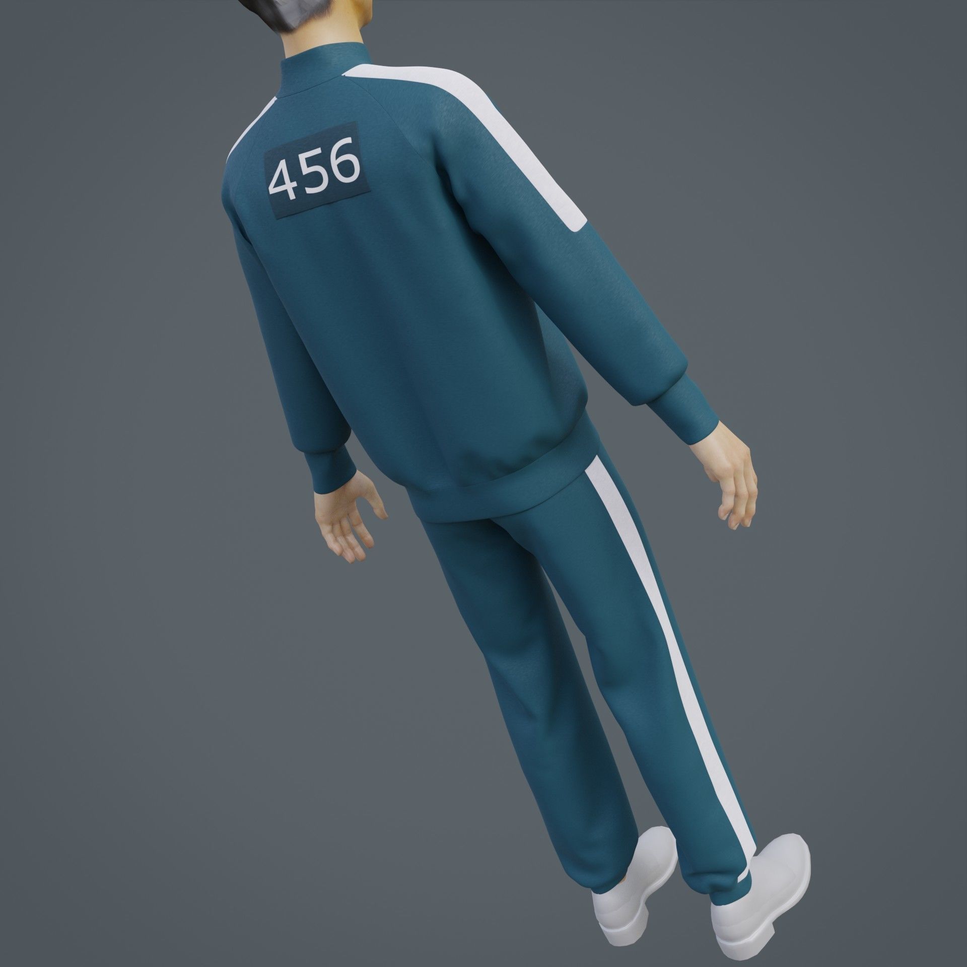 Squid Game Players Uniform - 456 Male Tracksuit Costume 3D model | CGTrader