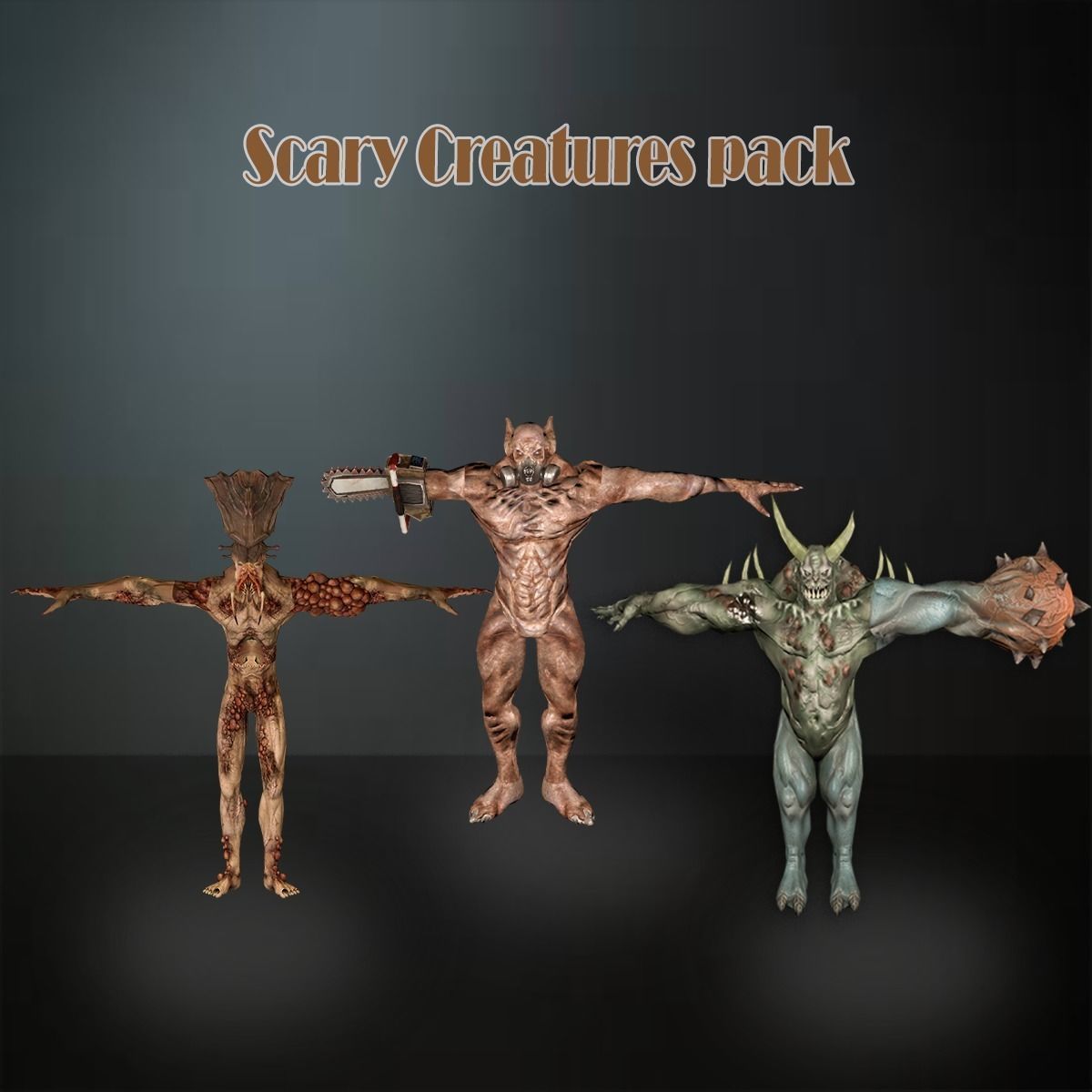 3D model Horror Scary Creatures VR / AR / low-poly | CGTrader