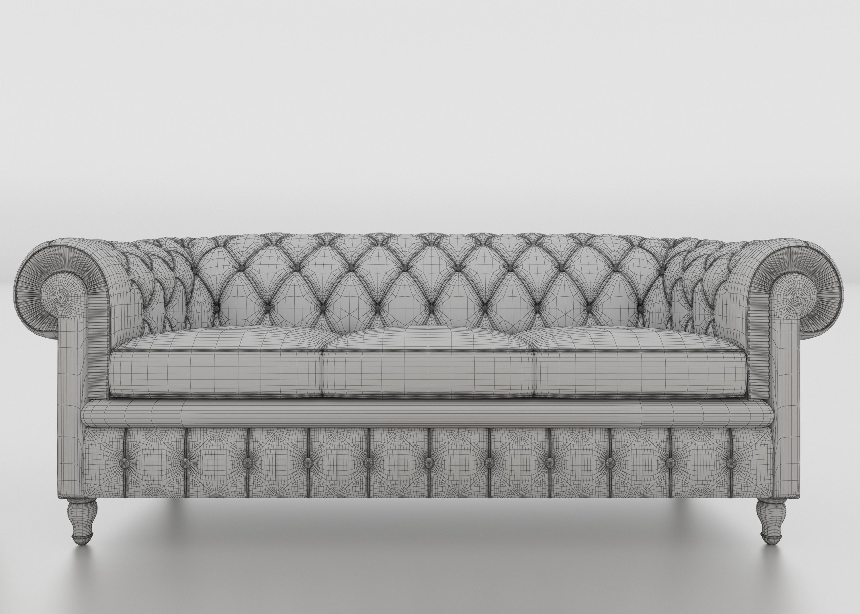 Chester Sofa Set 3D model | CGTrader