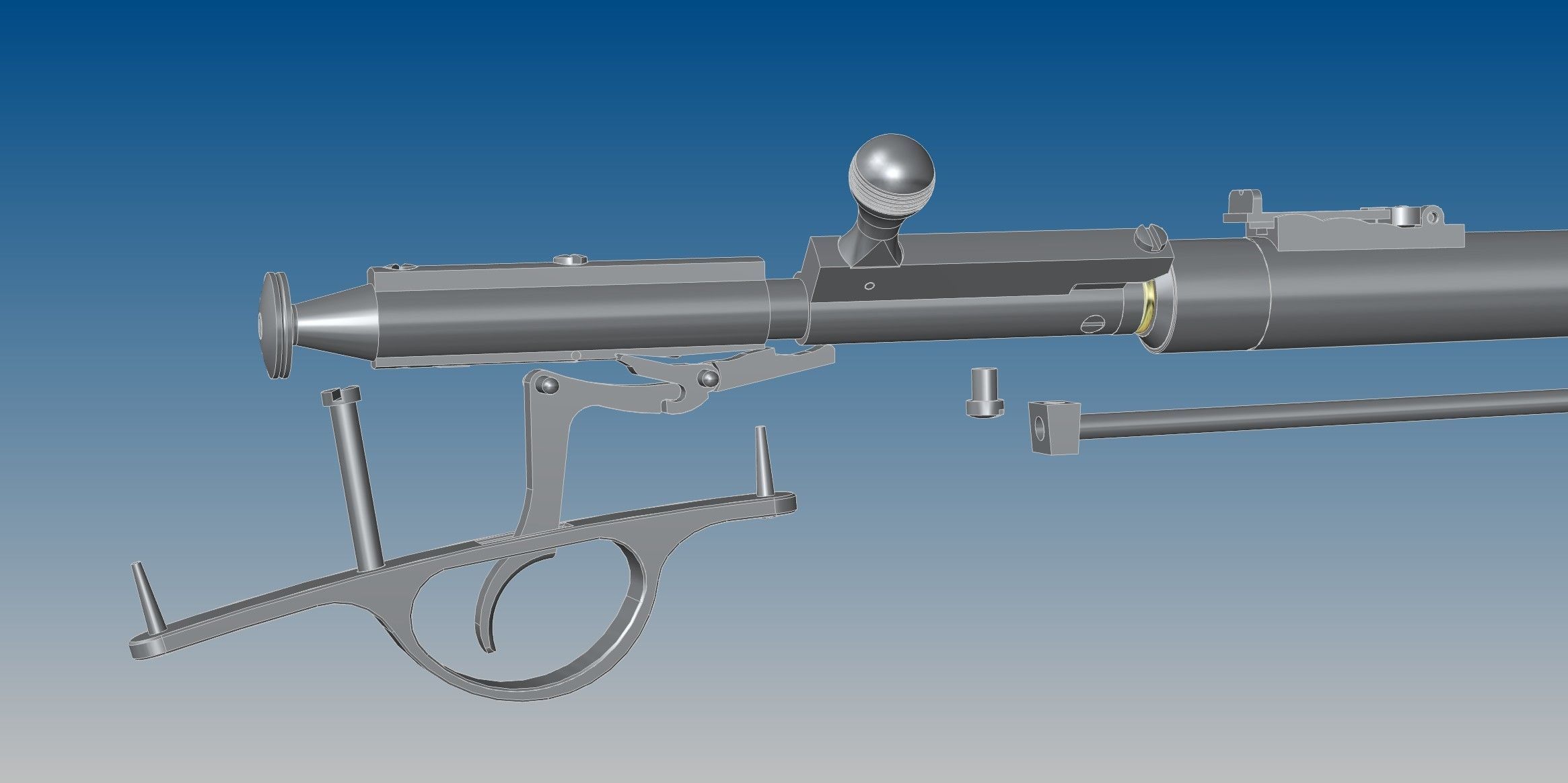Berdan No2 carbine 3D model | CGTrader