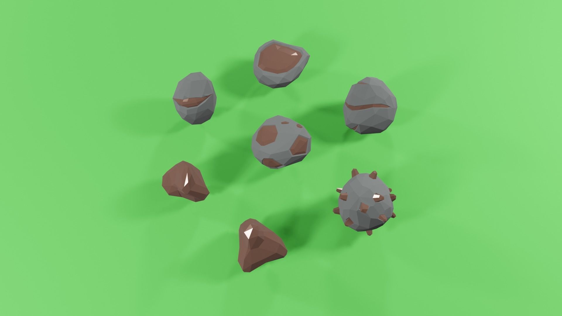 3D model Ores Ingots Coal VR / AR / low-poly | CGTrader