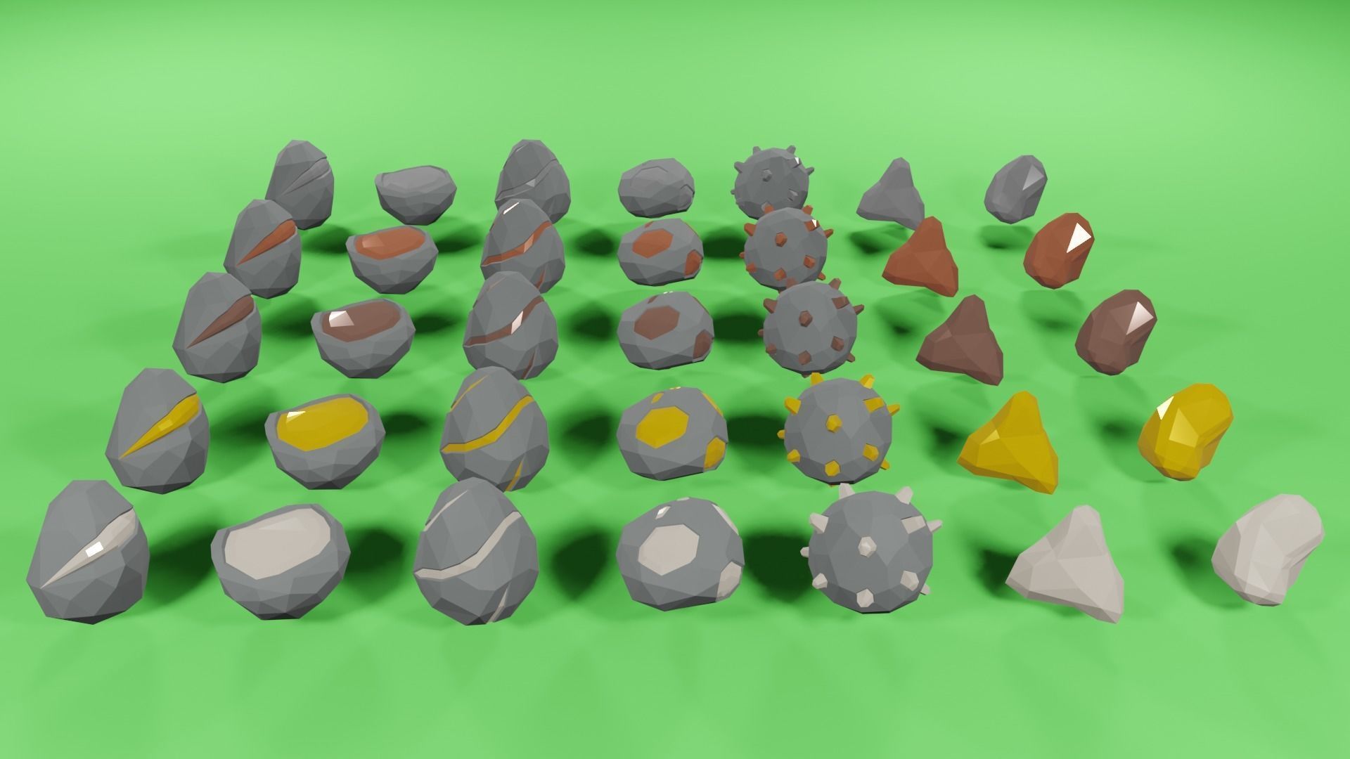 3D model Ores Ingots Coal VR / AR / low-poly | CGTrader