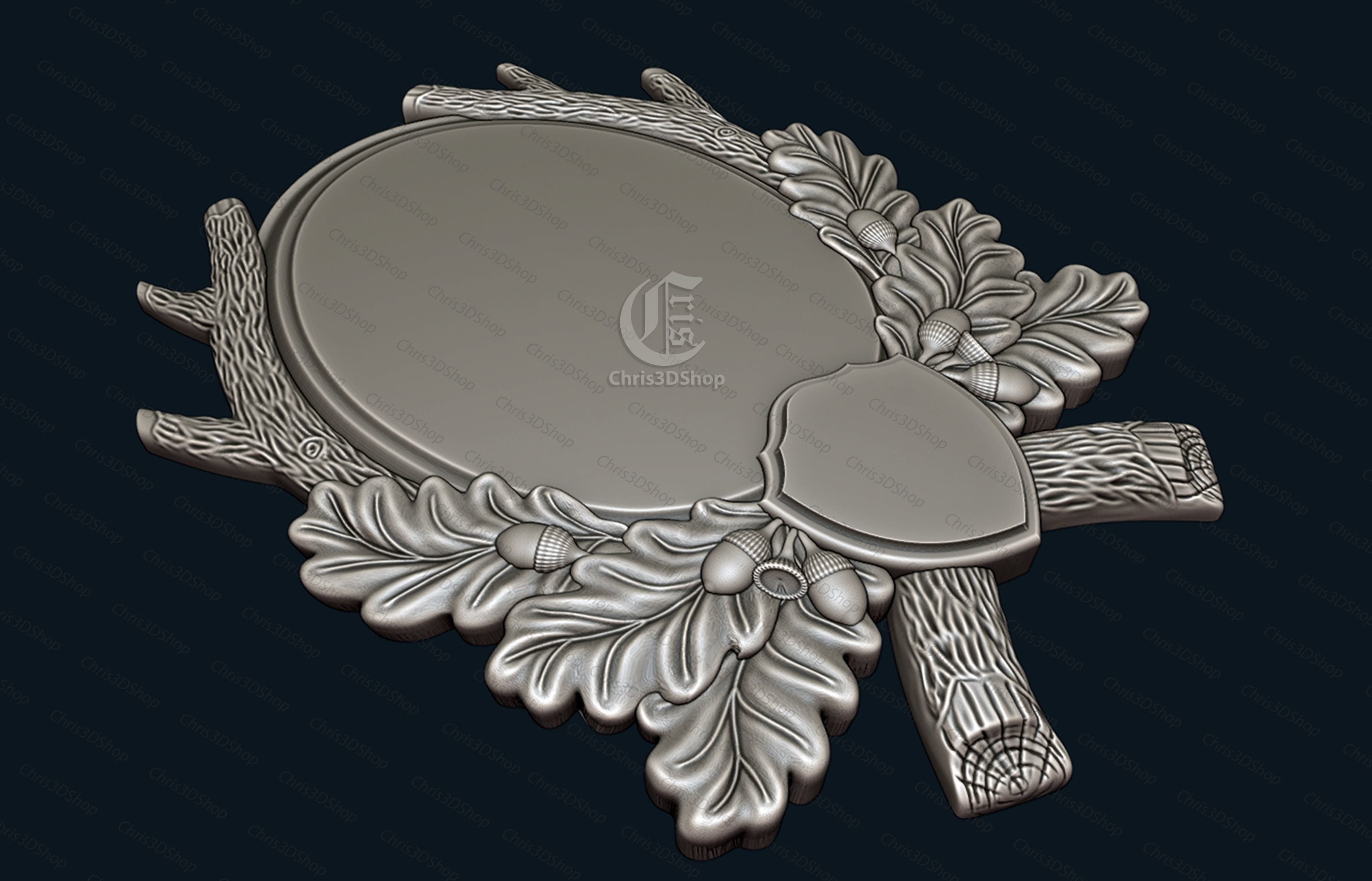 Trophy Mounting Plaque 4 - 3D STL Files for CNC 3D model | CGTrader