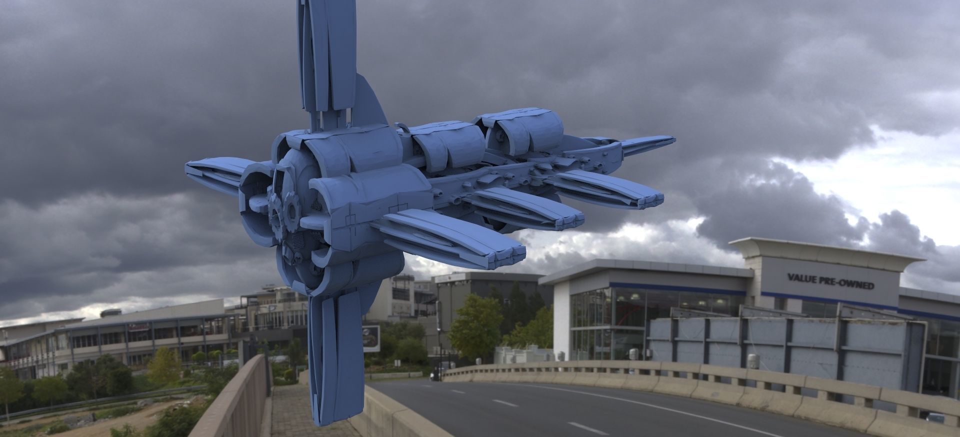 Spaceship design 7 3D model | CGTrader