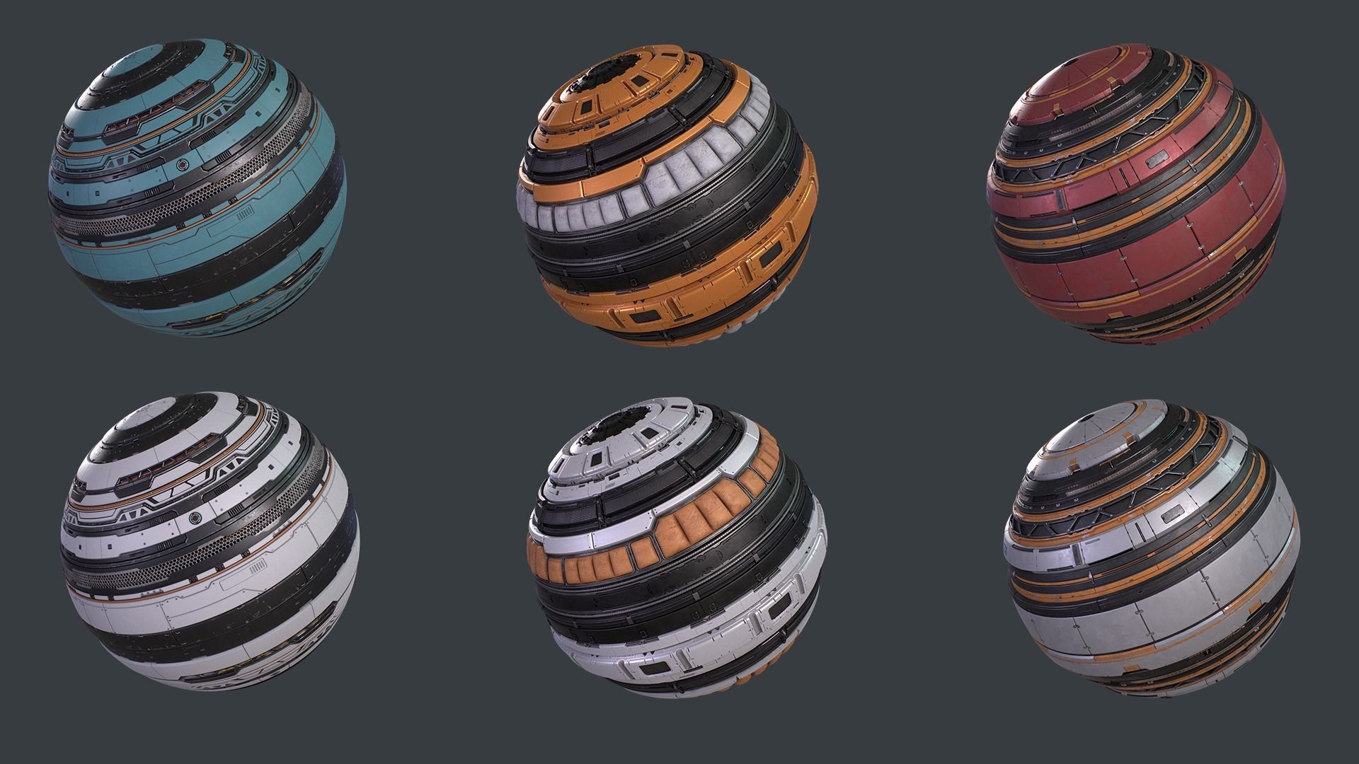 Scifi Trim Sheet Panels Texture Packs PBR Texture | CGTrader