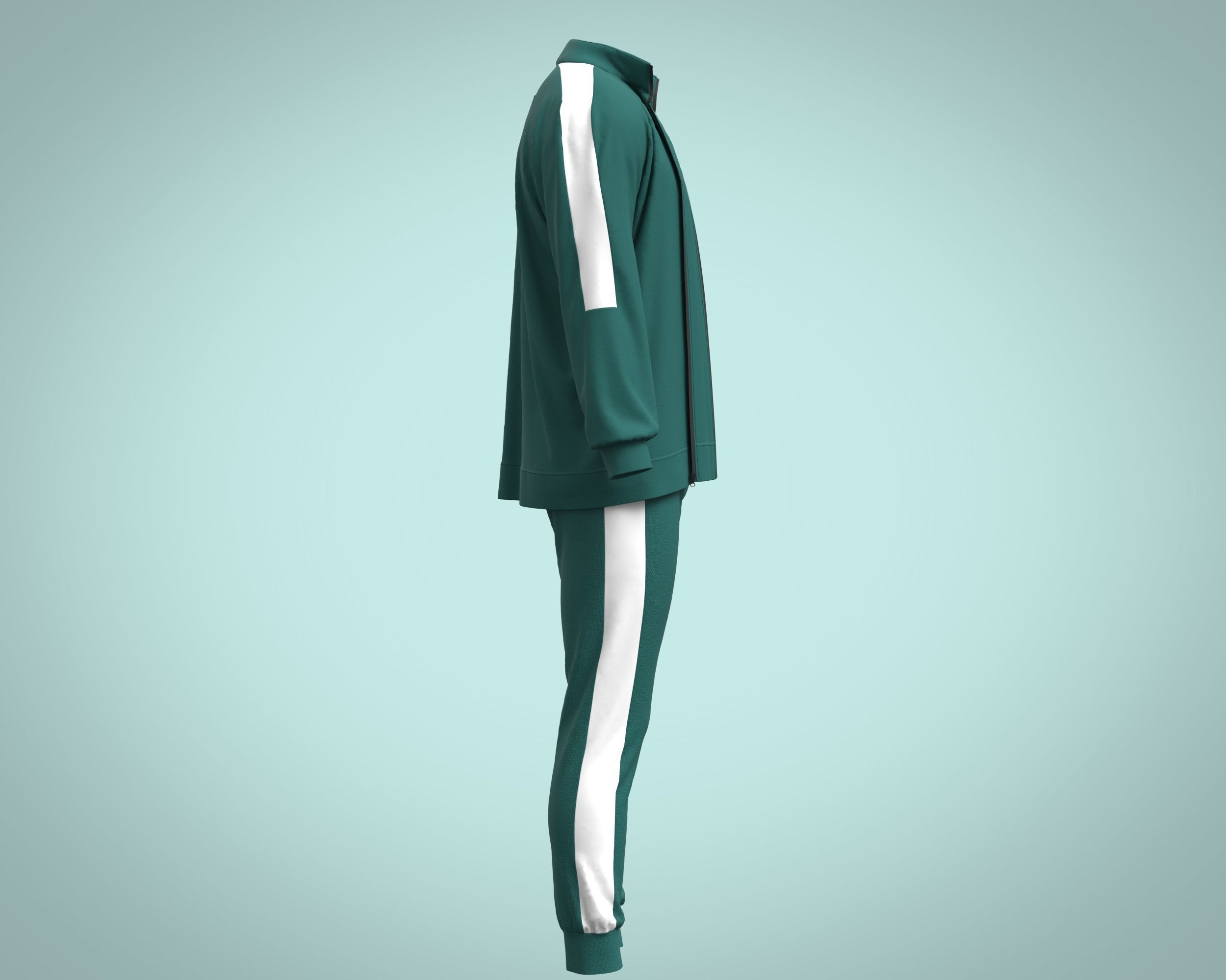 squid game players uniform 456 3D model | CGTrader