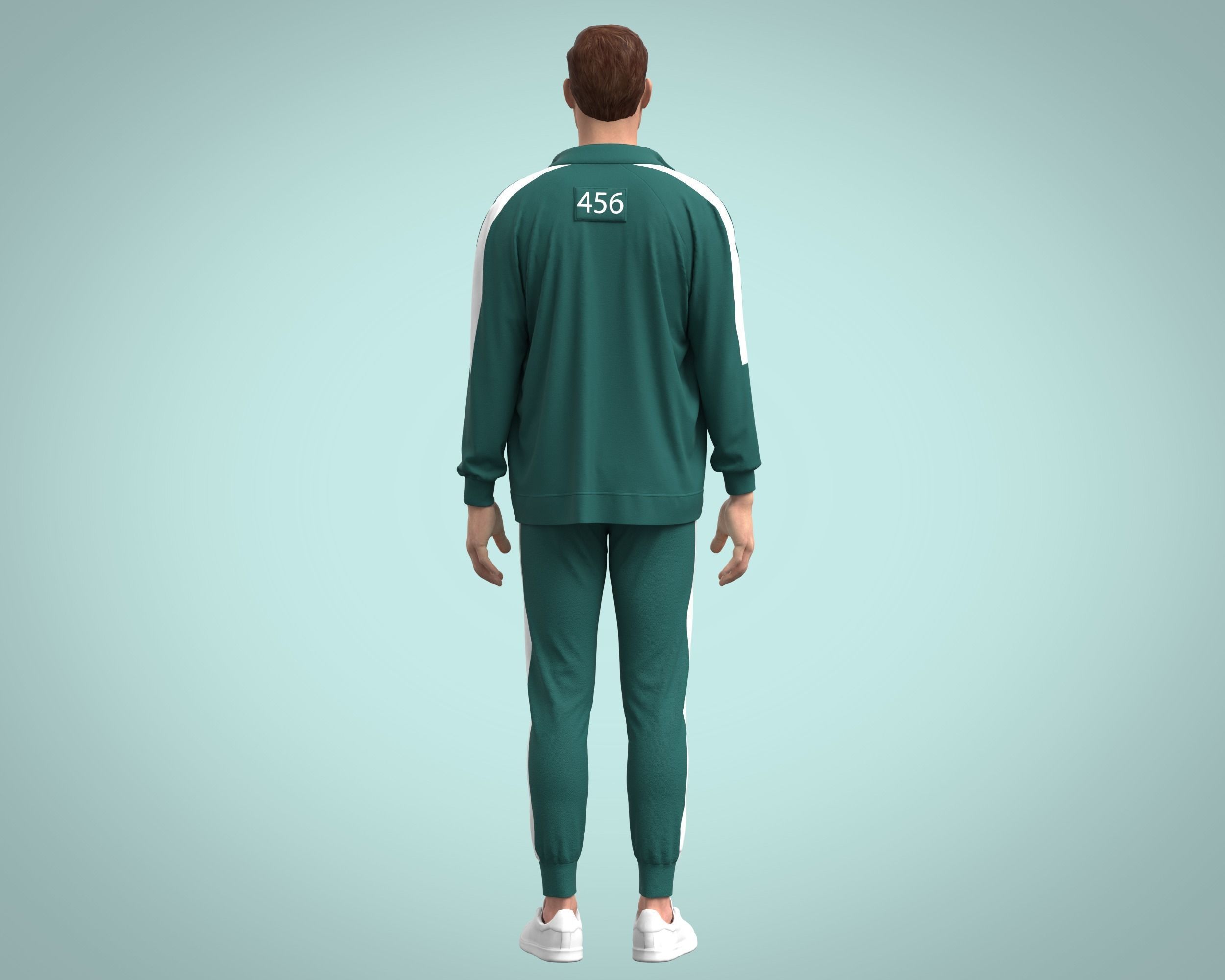 squid game players uniform 456 3D model | CGTrader