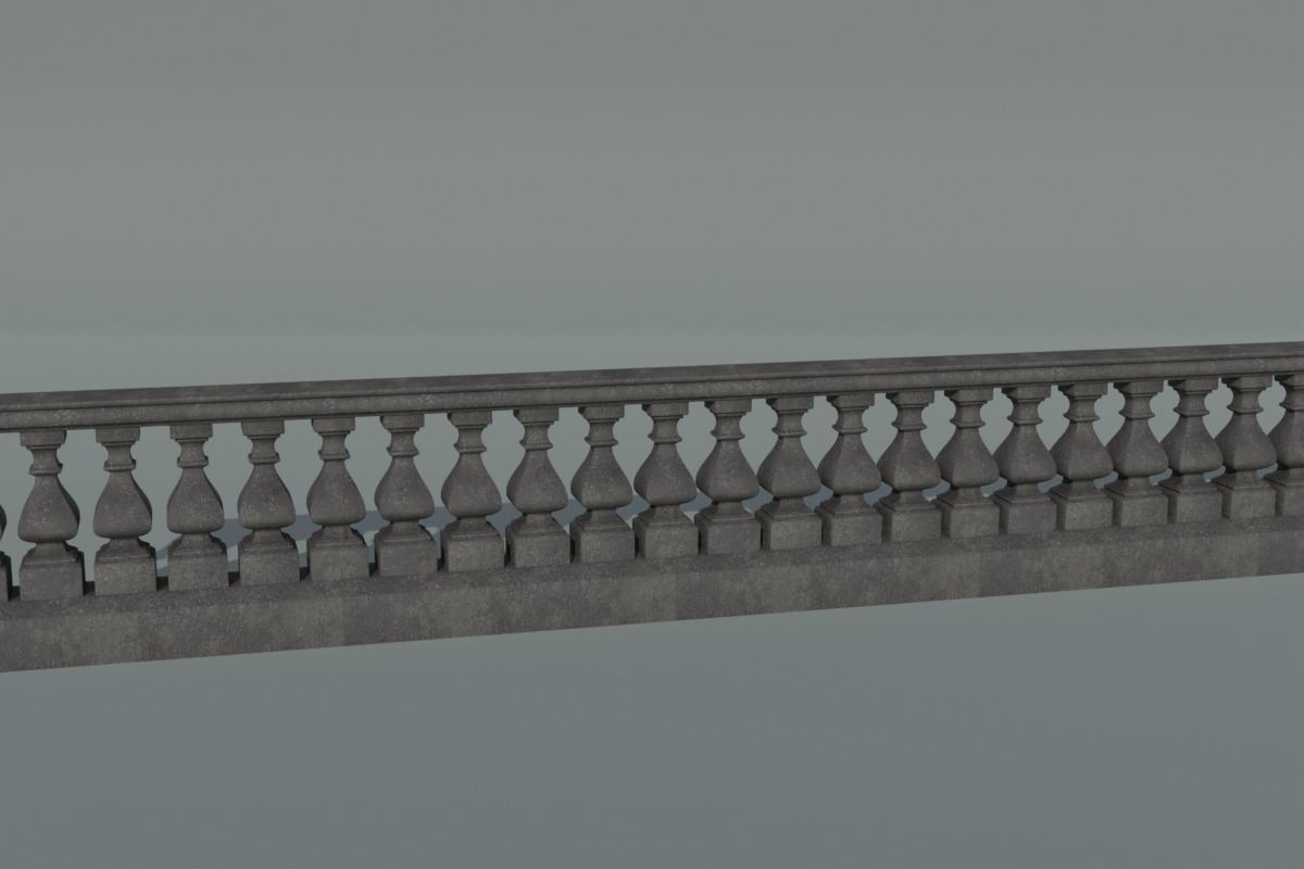 Modular parapet 3D model | CGTrader