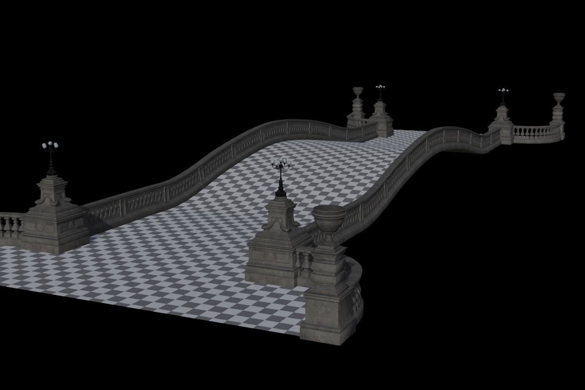 Modular parapet 3D model | CGTrader