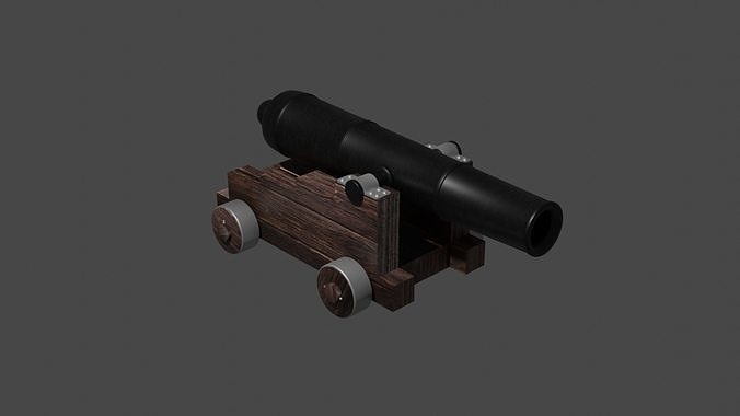 cannon free 3D model | CGTrader