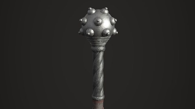 3D model Medieval Mace PBR Game Ready VR / AR / low-poly | CGTrader