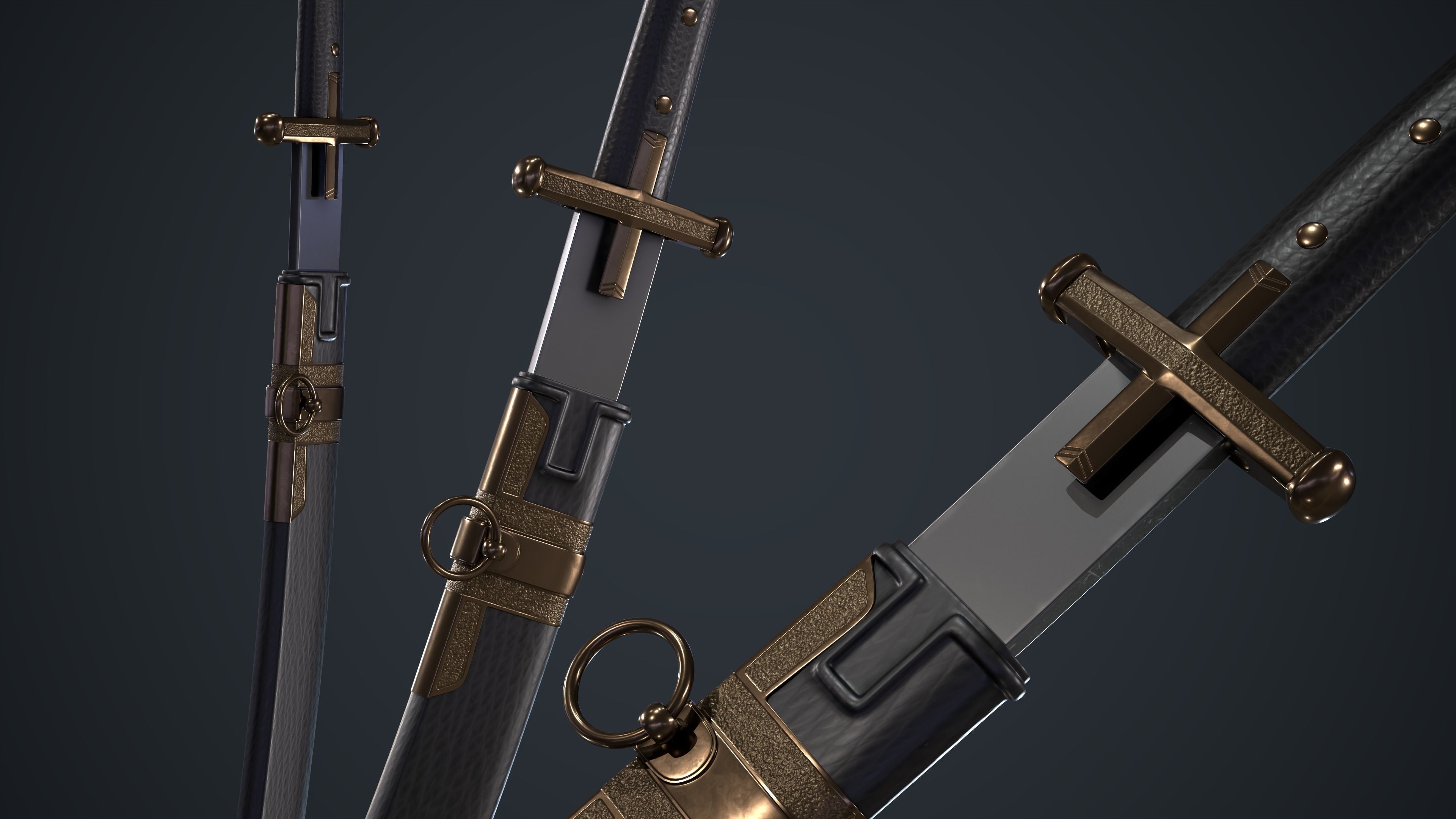 Chechuga samurai sword 3D model | CGTrader