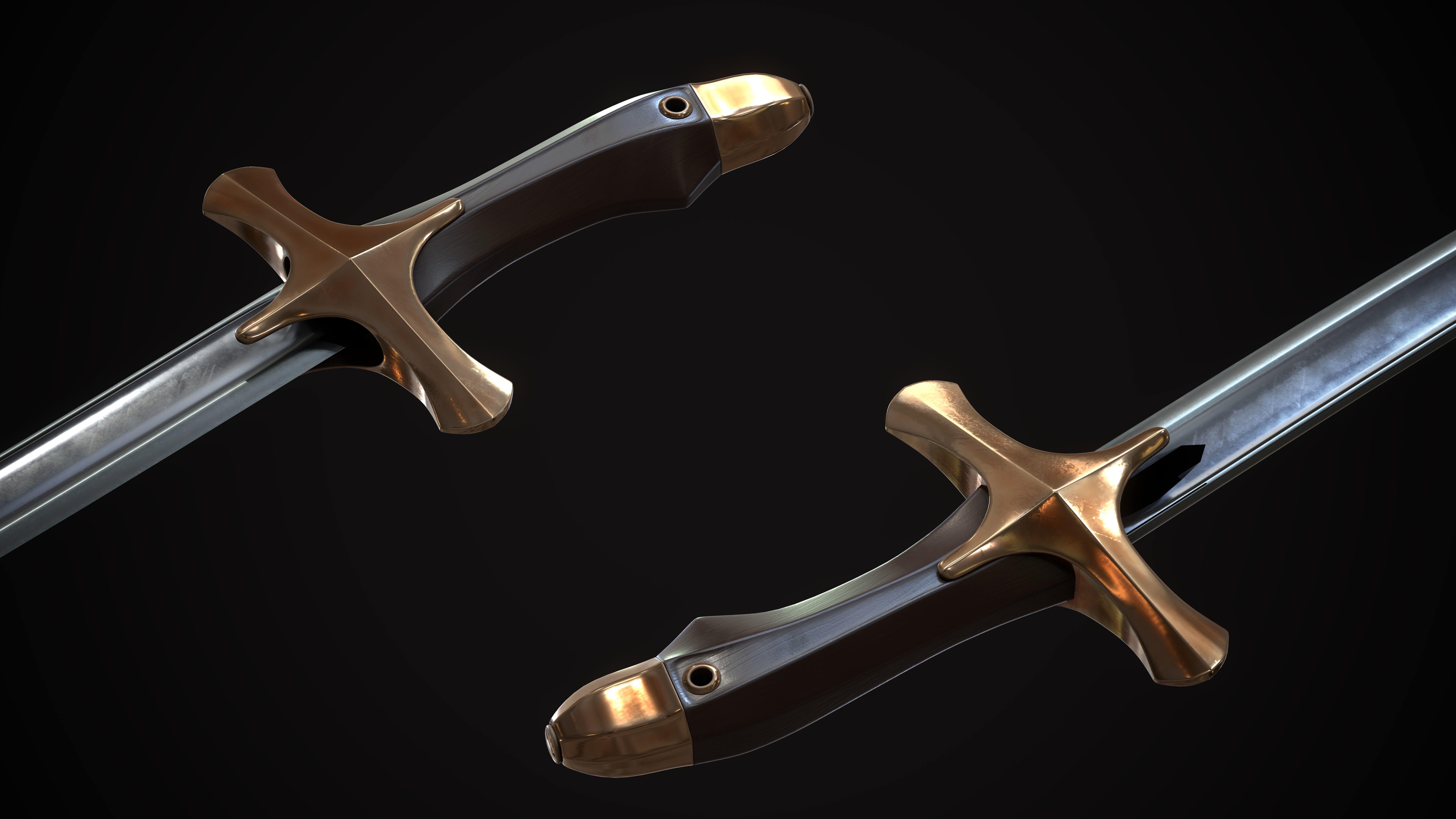 Mameluke sword 3D model | CGTrader