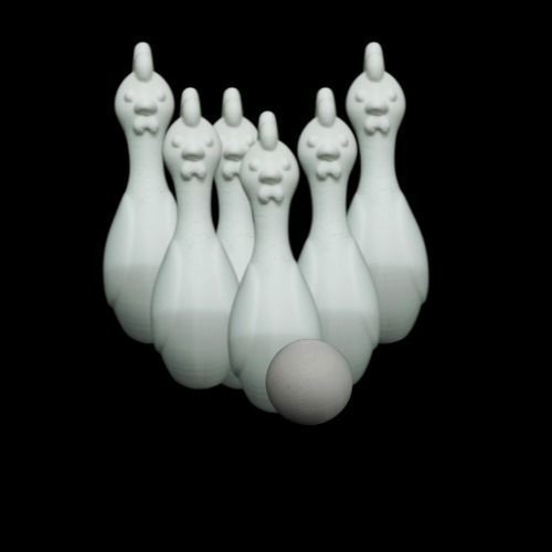 Chicken Bowling 3D model 3D printable | CGTrader