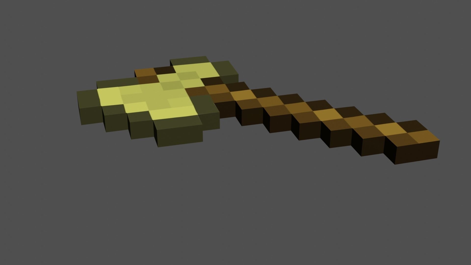 3D model MINECRAFT GOLD TOOL PACK 3D MODEL VR / AR / low-poly | CGTrader