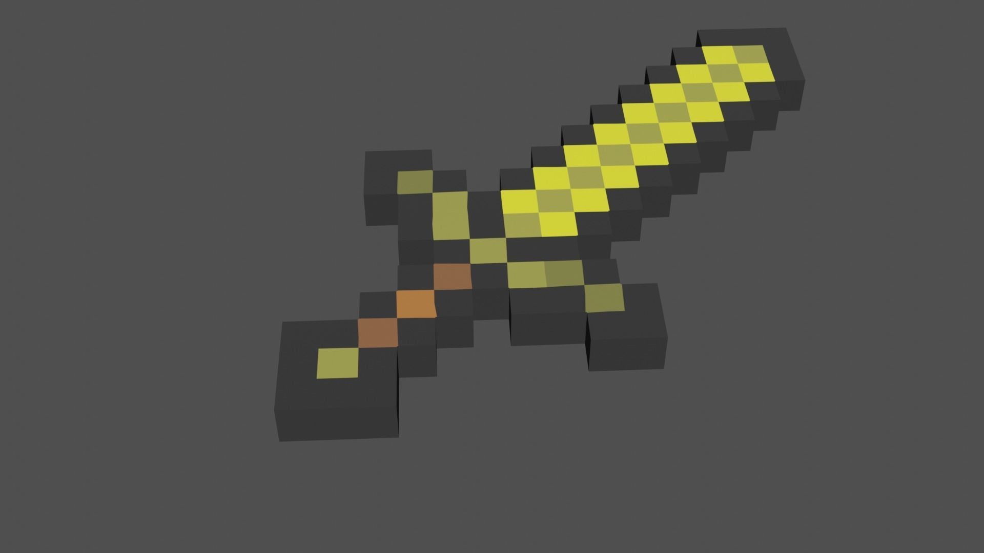 3D model MINECRAFT GOLD TOOL PACK 3D MODEL VR / AR / low-poly | CGTrader