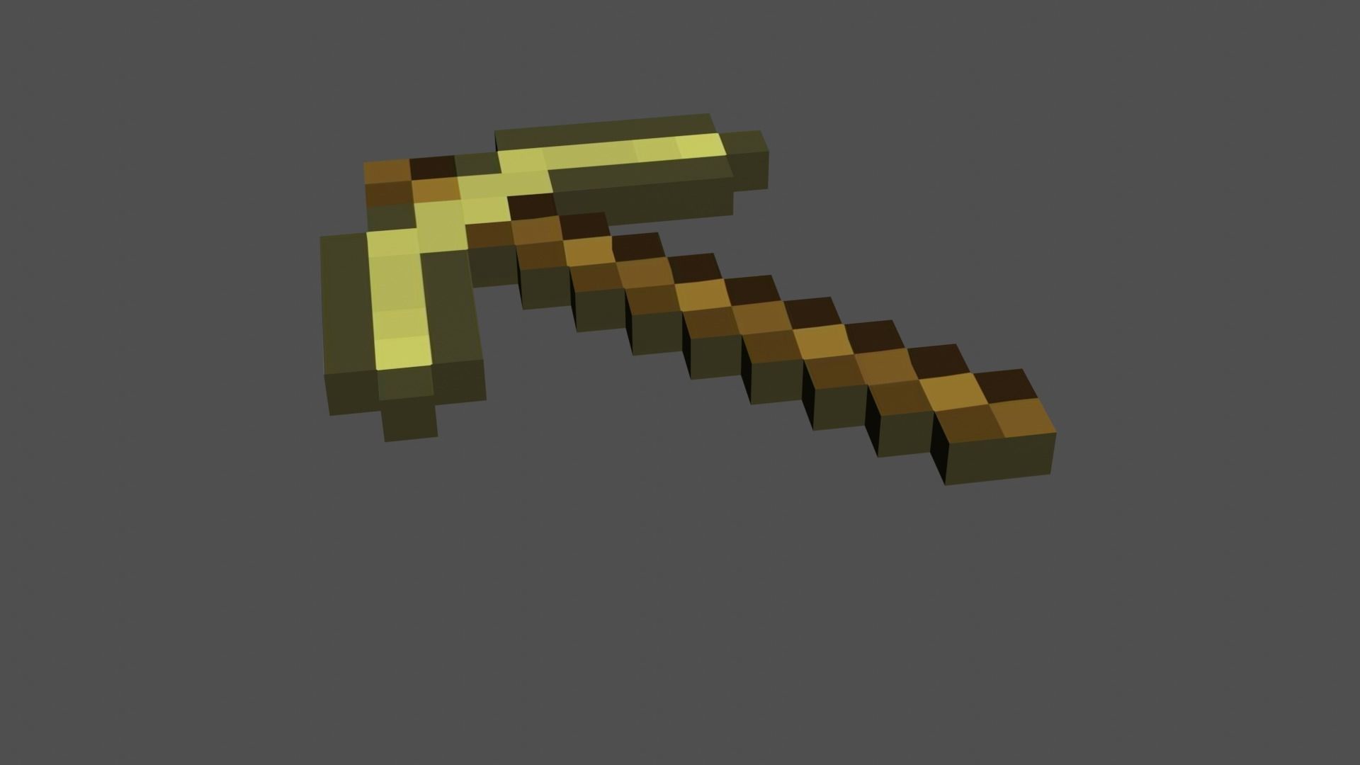 3D model MINECRAFT GOLD TOOL PACK 3D MODEL VR / AR / low-poly | CGTrader