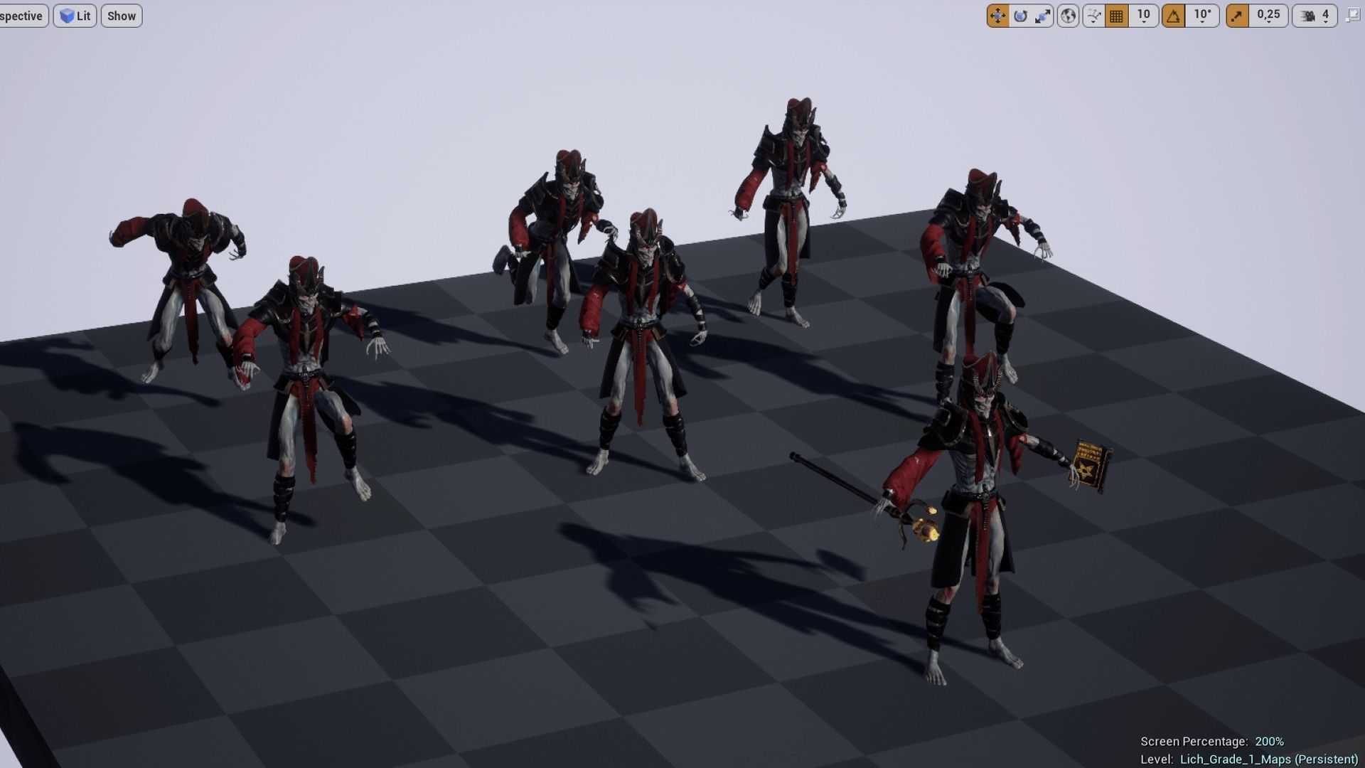 3D model Low poly Lich Grade 1 VR / AR / low-poly | CGTrader